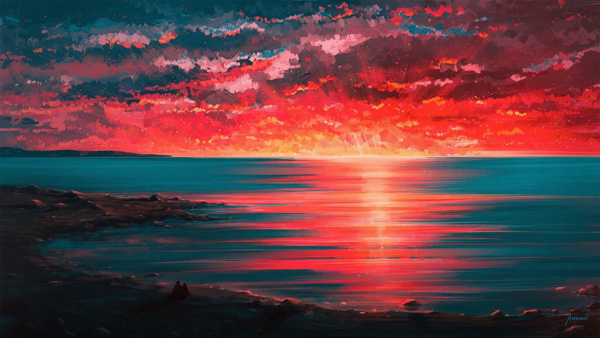 Red Sunset HD Wallpapers - Top Free Red Sunset HD Backgrounds ...