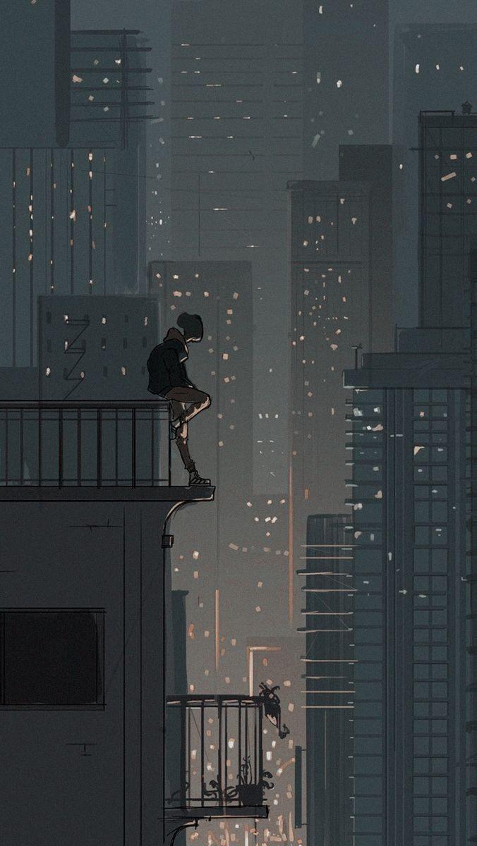 Chill Anime City Aesthetic Wallpapers - Top Free Chill Anime City ...