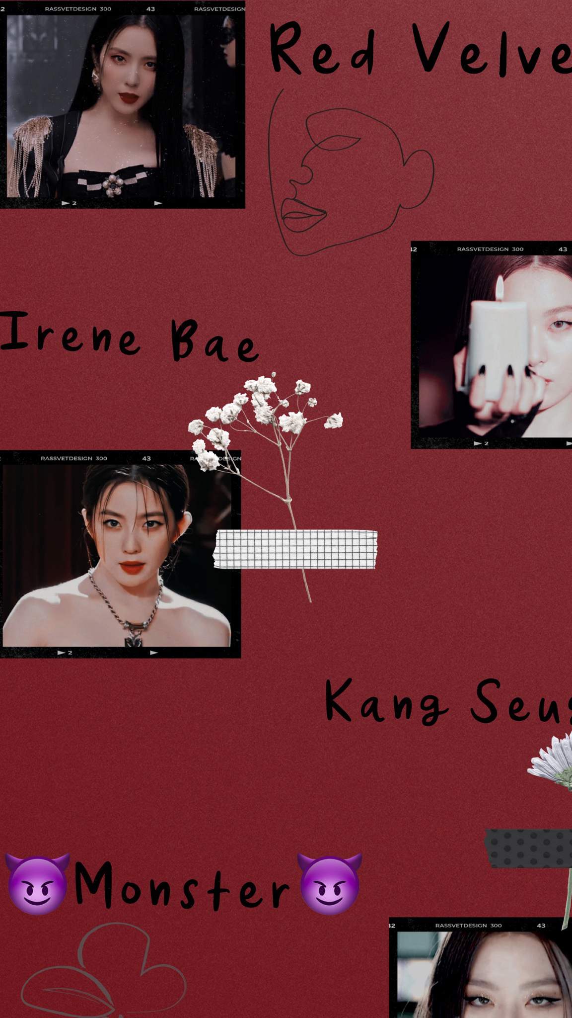 Red Velvet Collage Wallpapers - Top Free Red Velvet Collage Backgrounds ...