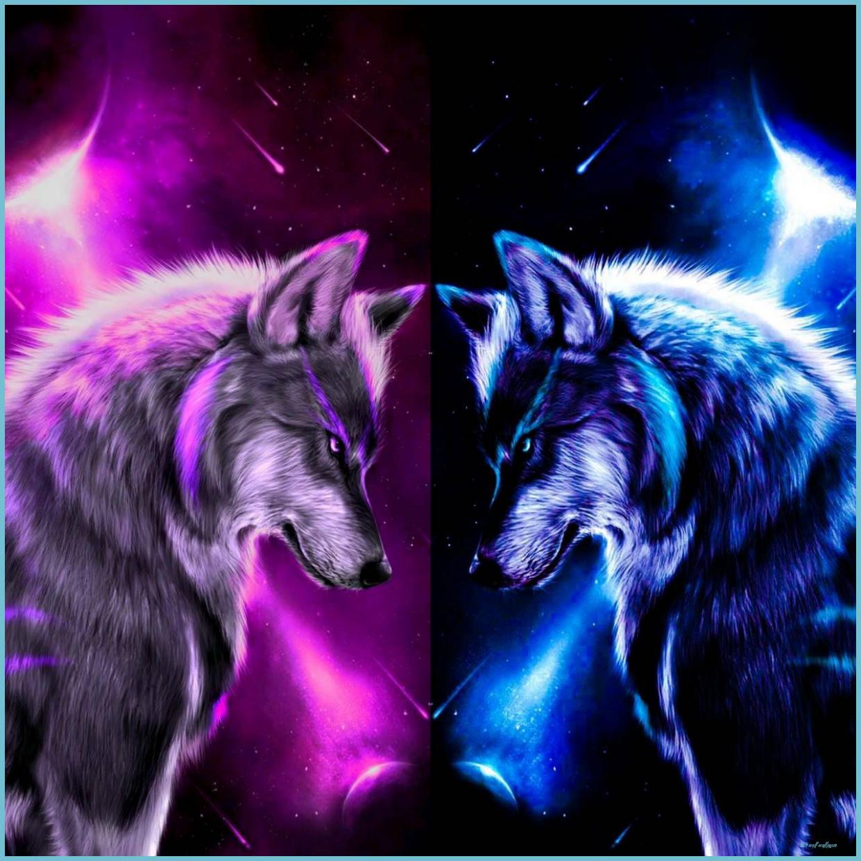 Purple Wolves Wallpapers - Top Free Purple Wolves Backgrounds ...