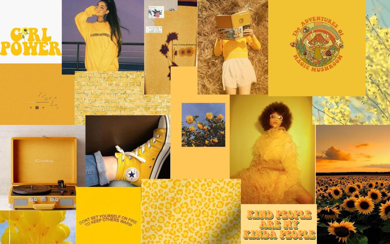 Yellow Collage Laptop Wallpapers - Top Free Yellow Collage Laptop ...