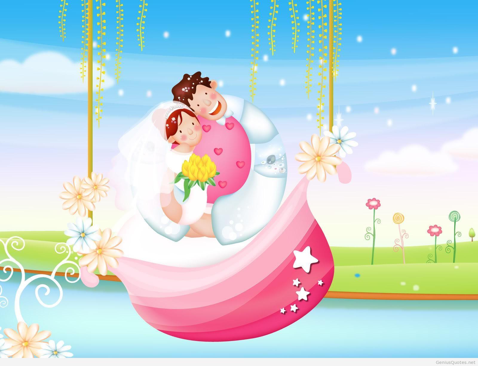Cute Wedding Cartoon Wallpapers - Top Free Cute Wedding Cartoon ...