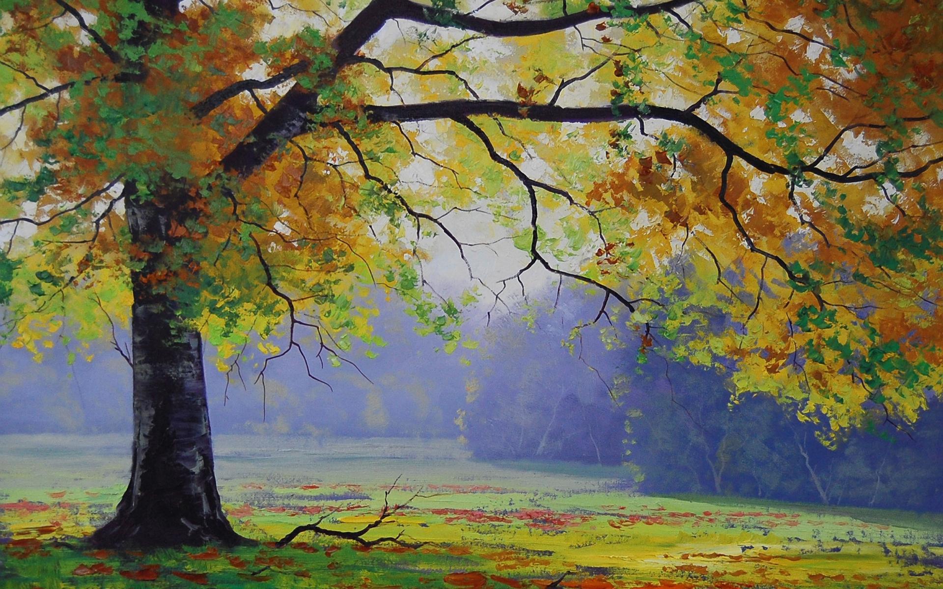 Tree Painting Wallpapers - Top Free Tree Painting Backgrounds ...