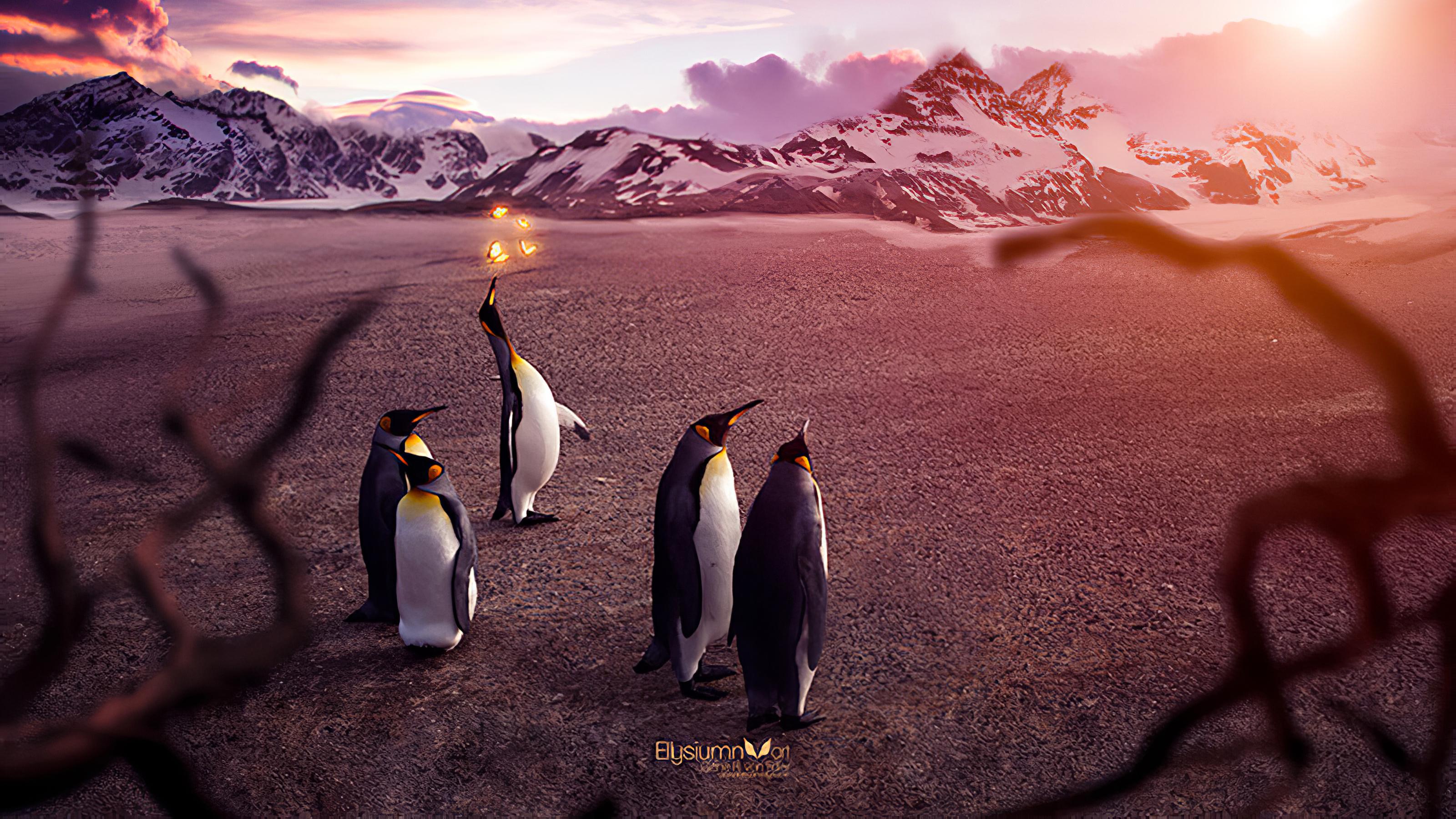 Penguin Art Wallpapers - Top Free Penguin Art Backgrounds - WallpaperAccess