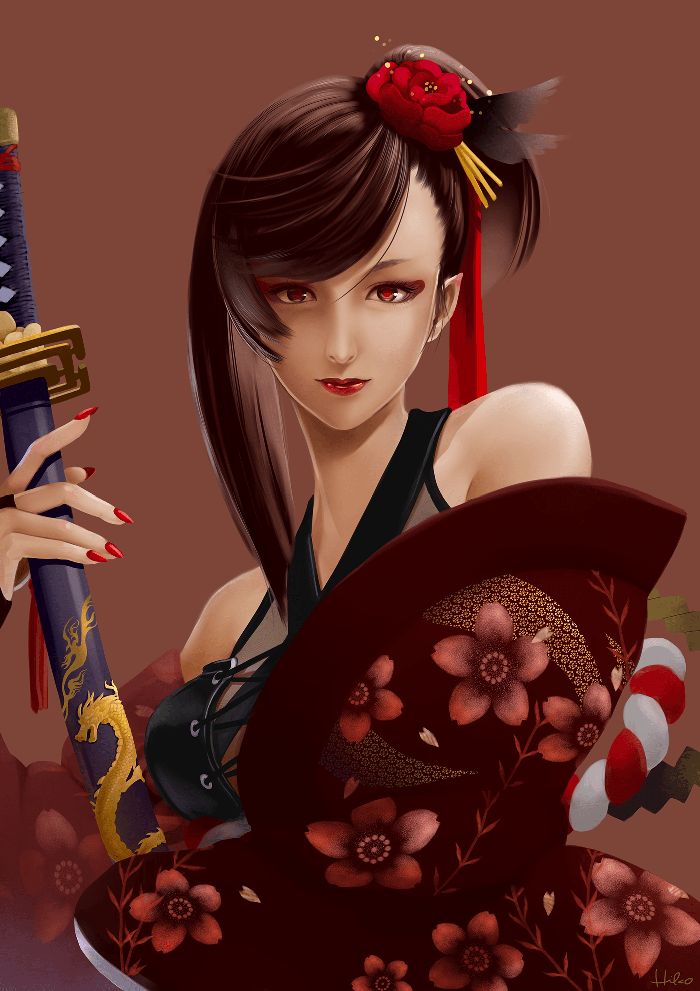 Geisha Anime Girl Wallpapers - Top Free Geisha Anime Girl Backgrounds ...