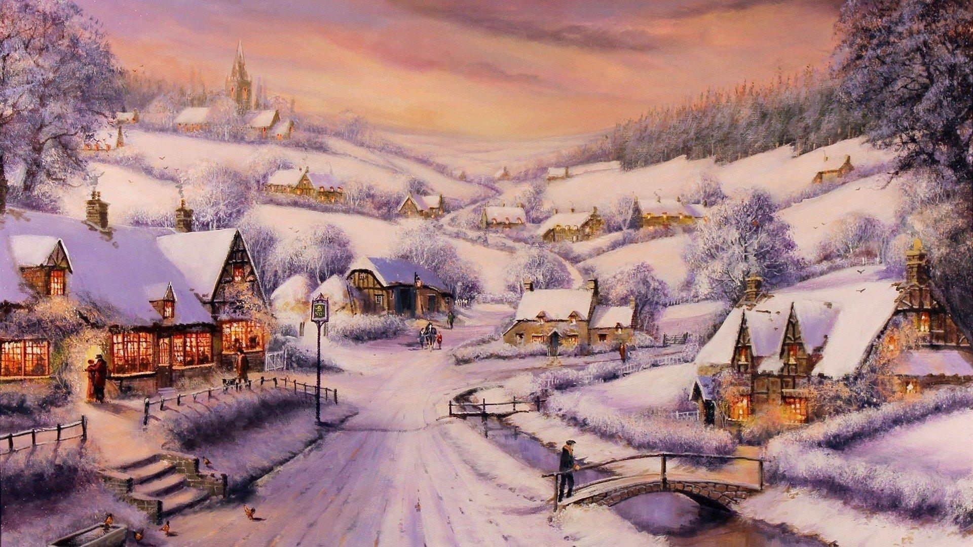 Winter Town Wallpapers - Top Free Winter Town Backgrounds - WallpaperAccess