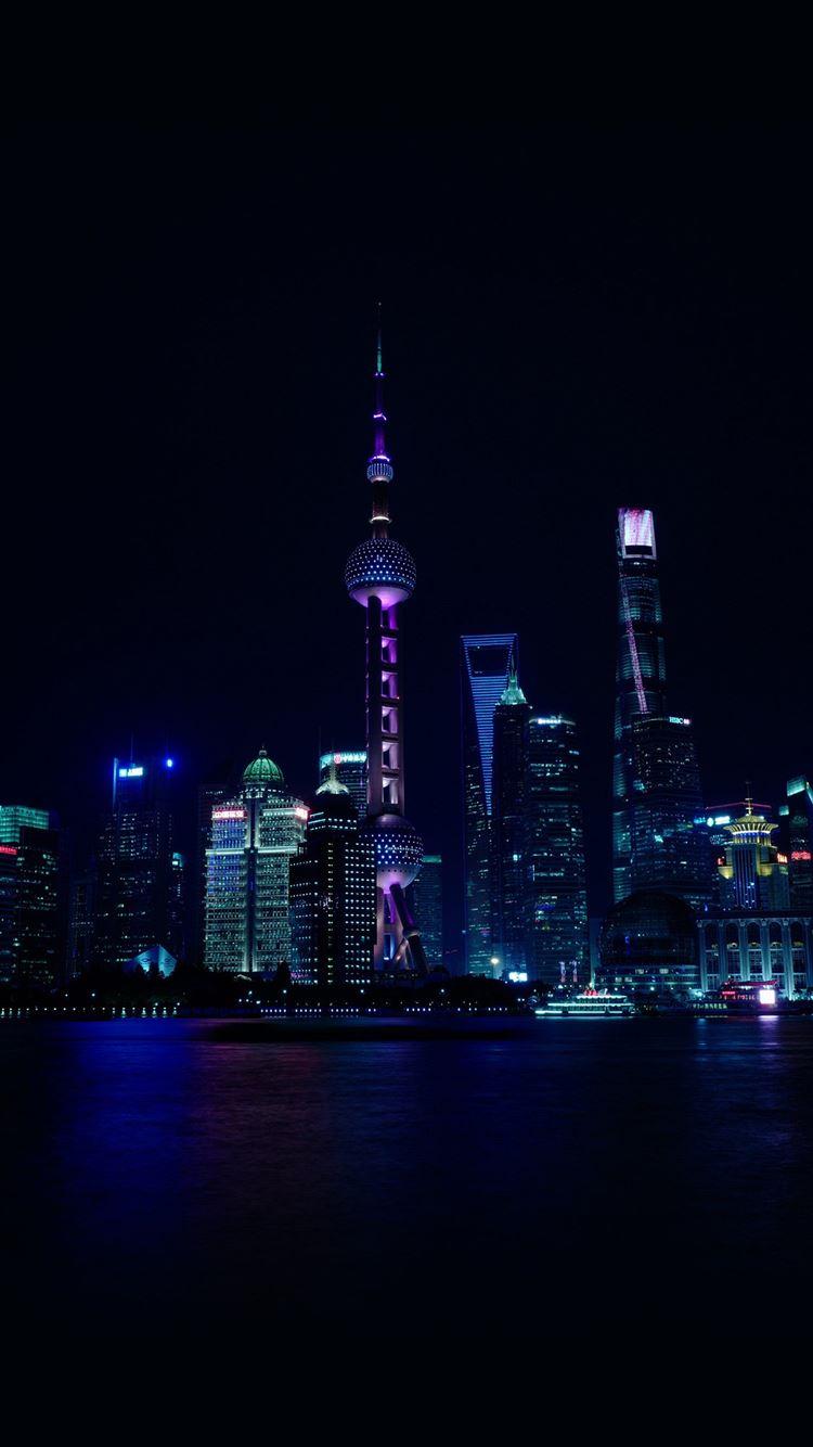 Blue Night City Wallpapers - Top Free Blue Night City Backgrounds ...