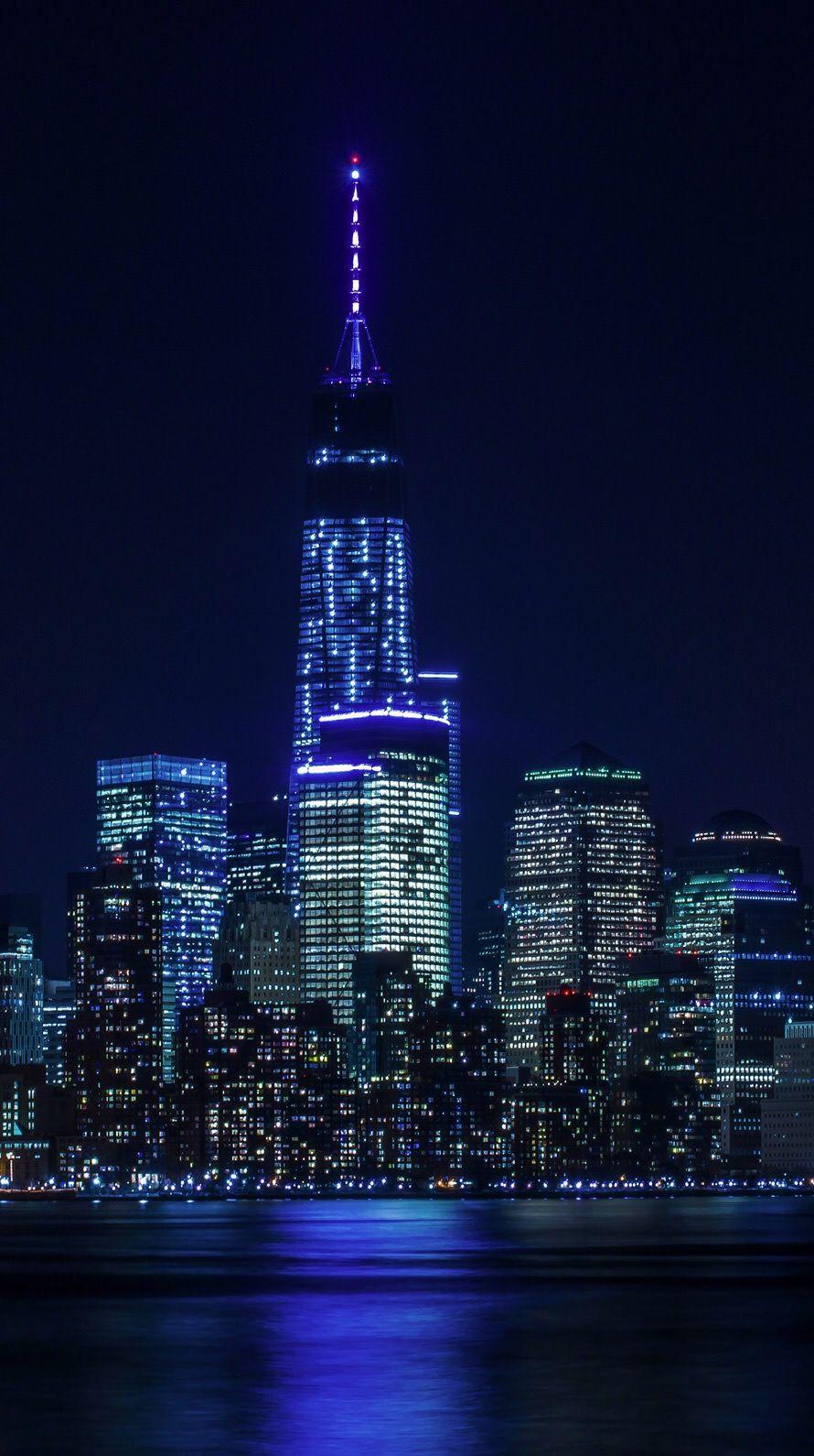 Blue Night City Wallpapers - Top Free Blue Night City Backgrounds ...