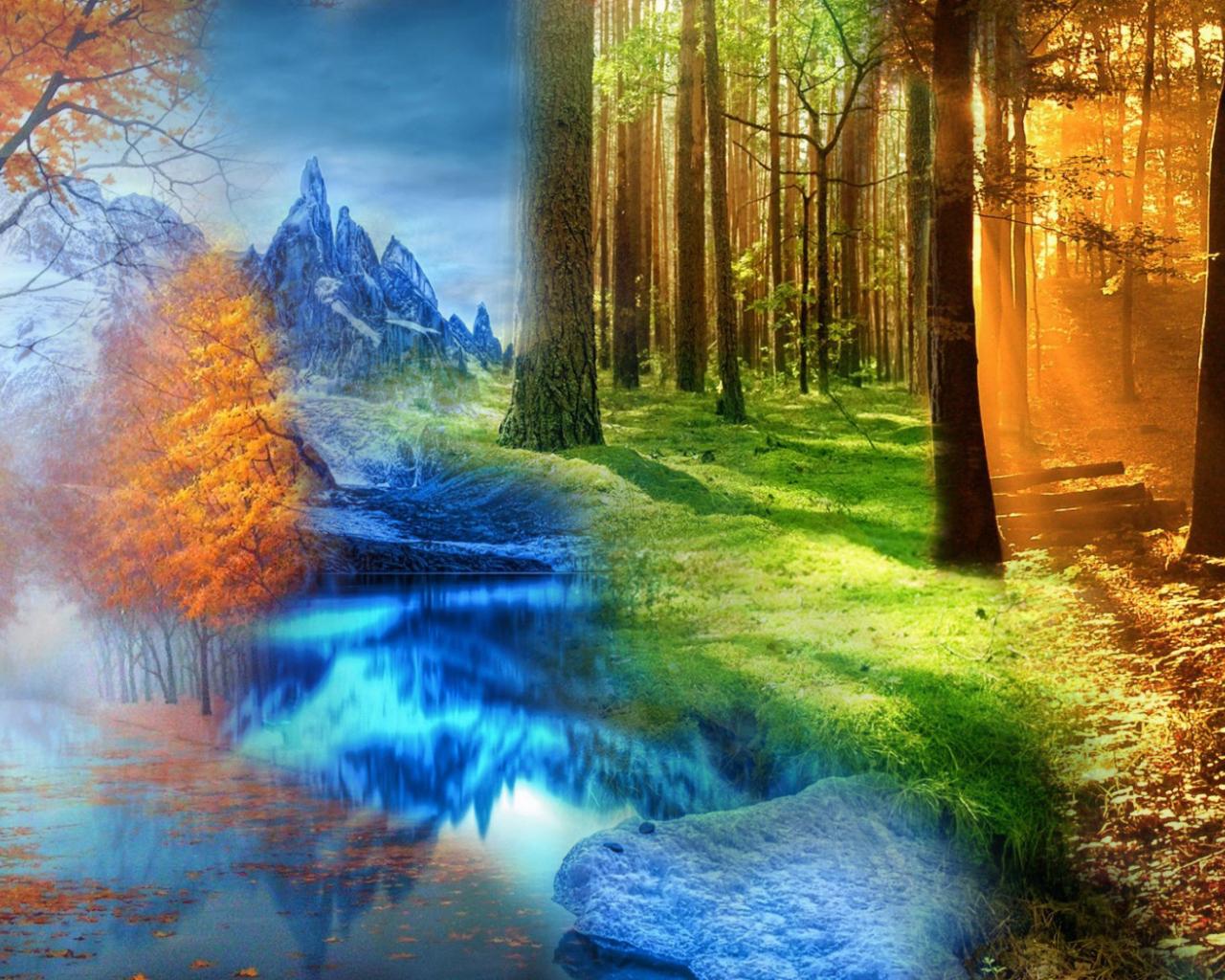 4 Seasons Wallpapers - Top Free 4 Seasons Backgrounds - WallpaperAccess