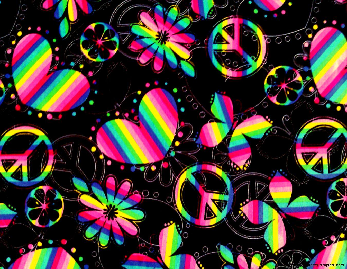 Neon Peace Wallpapers - Top Free Neon Peace Backgrounds - WallpaperAccess