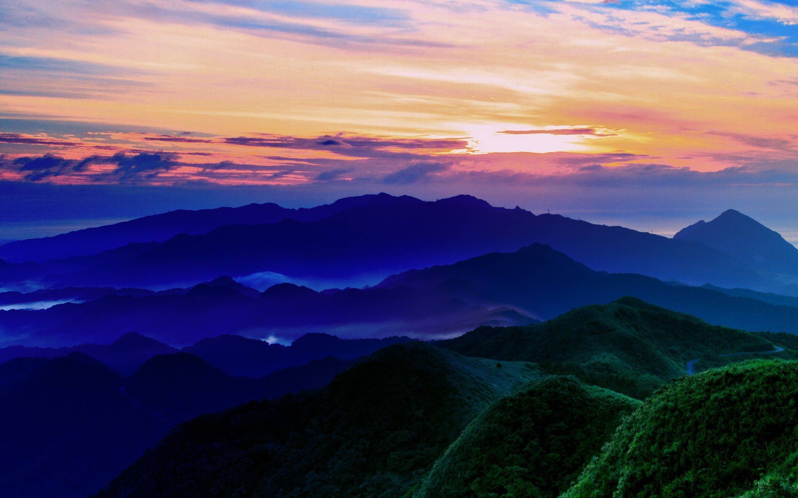 Beautiful Mountain Sunset Wallpapers - Top Free Beautiful Mountain ...