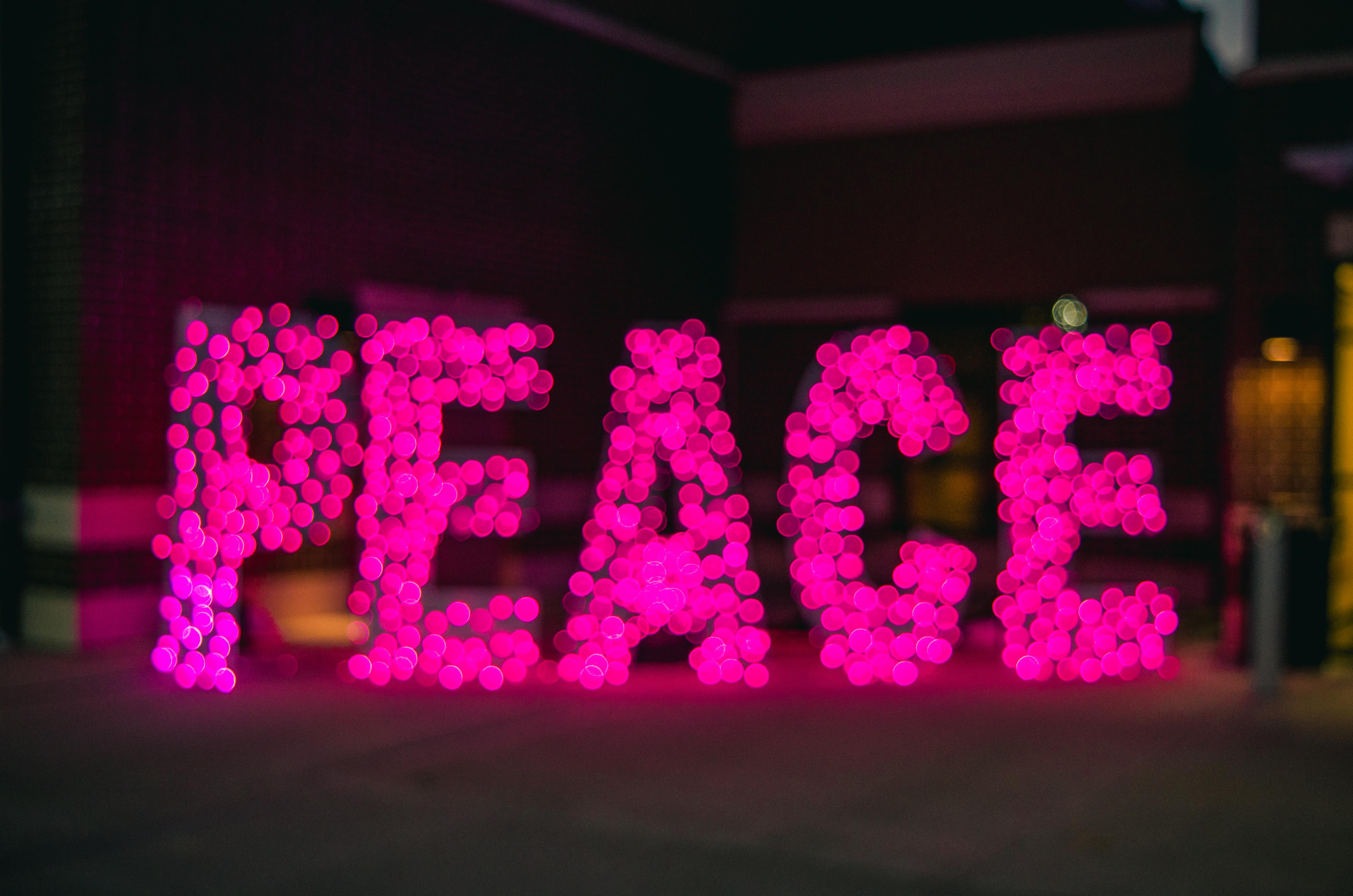Neon Peace Wallpapers - Top Free Neon Peace Backgrounds - WallpaperAccess