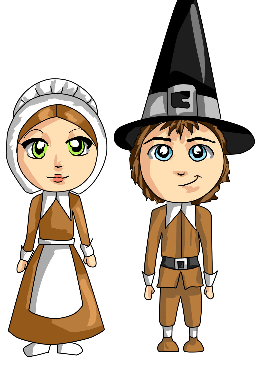 Cute Thanksgiving Pilgrim Wallpapers - Top Free Cute Thanksgiving ...