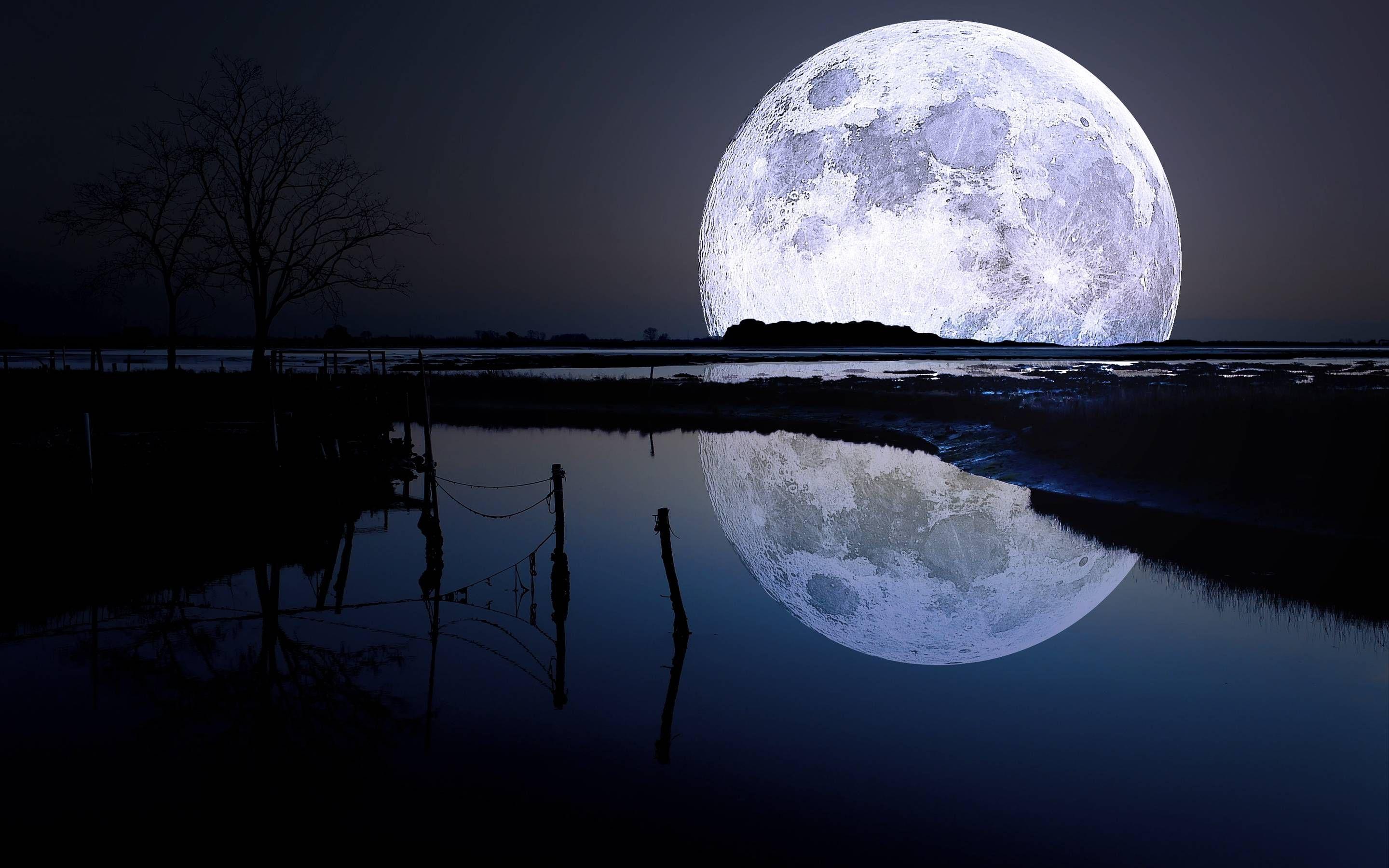 Night Moon Desktop Wallpapers - Top Free Night Moon Desktop Backgrounds ...