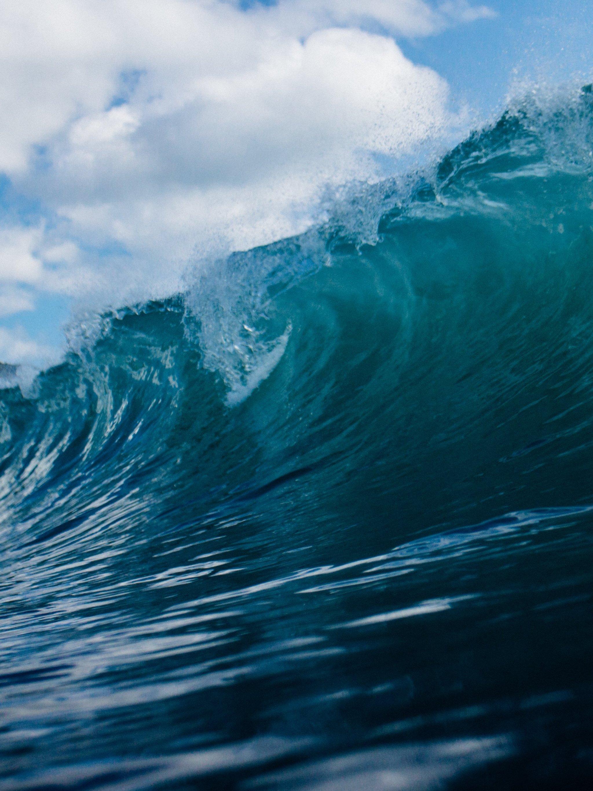 Green Ocean Wave Wallpapers - Top Free Green Ocean Wave Backgrounds ...