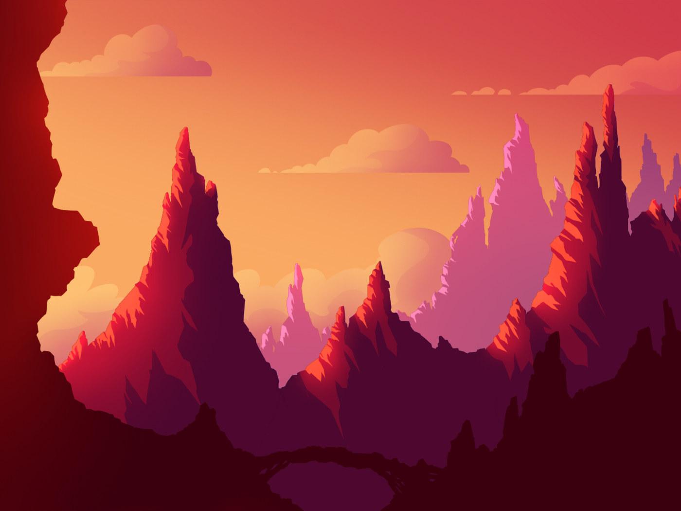 Sunset Illustration Wallpapers - Top Free Sunset Illustration ...