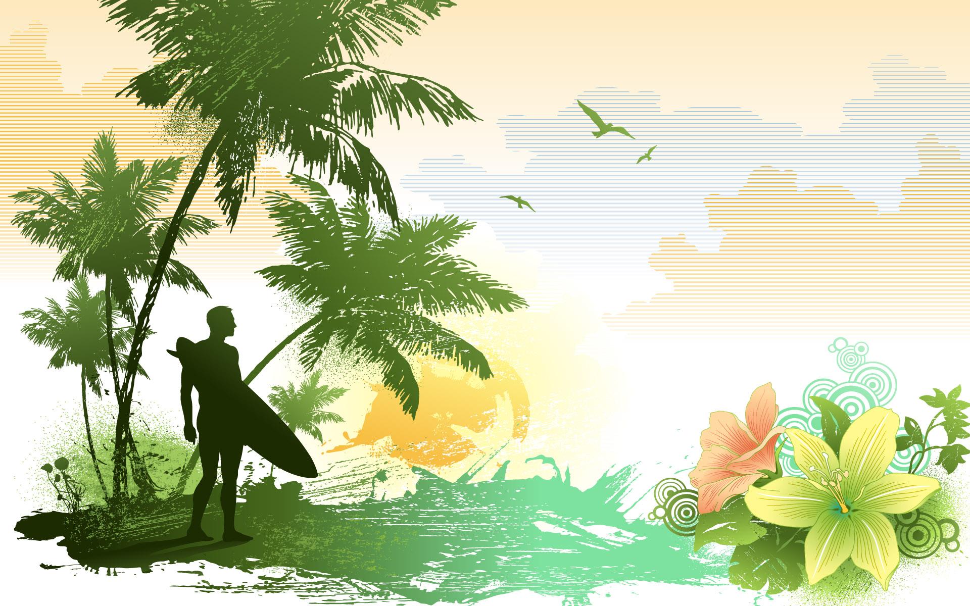 Tropical Vector Wallpapers - Top Free Tropical Vector Backgrounds ...