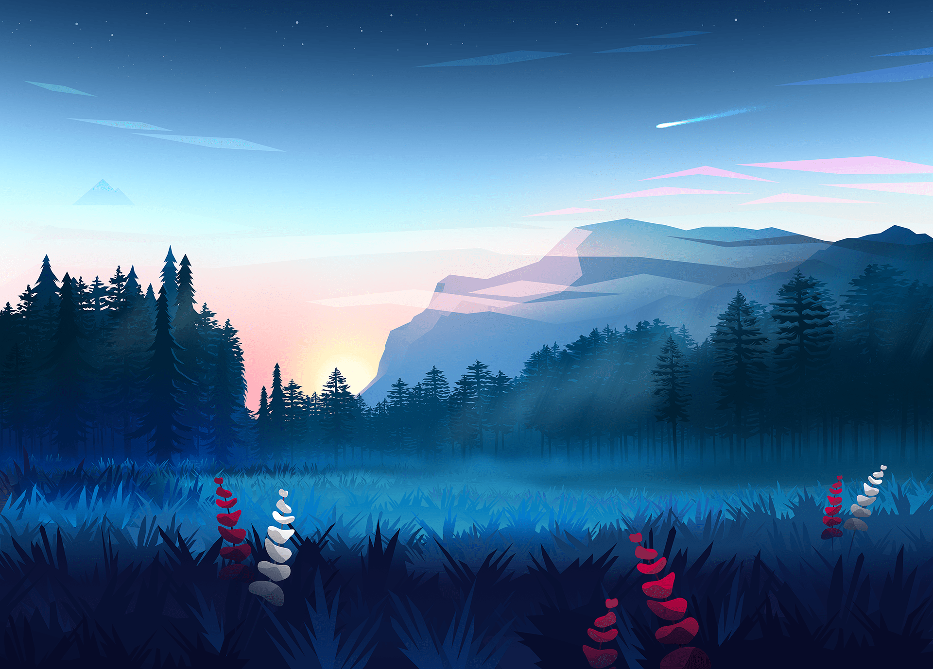 Vector Landscape Wallpapers - Top Free Vector Landscape Backgrounds ...