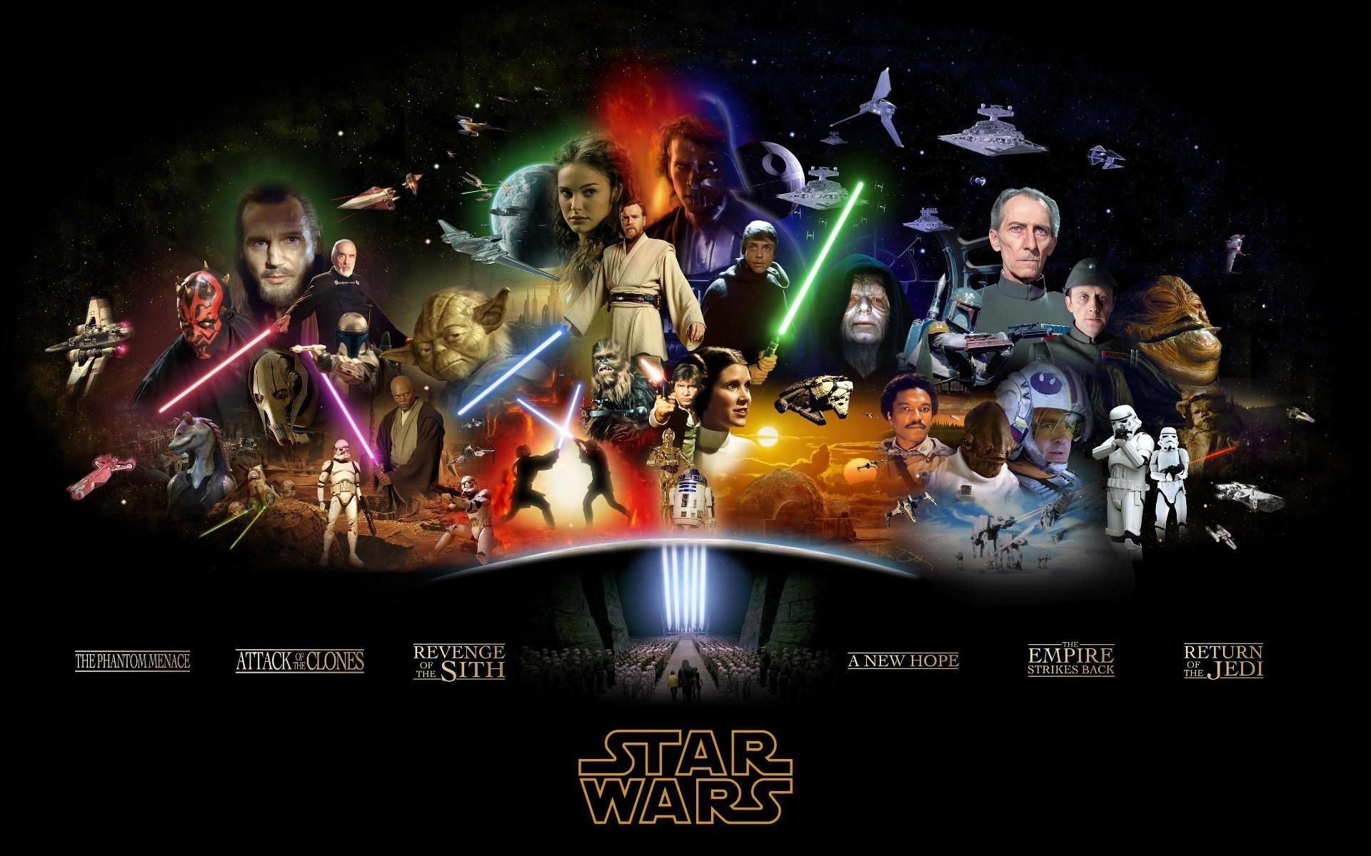 Star Wars Collage Wallpapers - Top Free Star Wars Collage Backgrounds ...