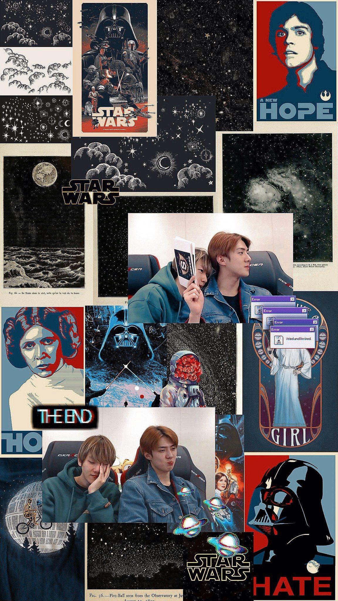 Star Wars Collage Wallpapers - Top Free Star Wars Collage Backgrounds ...