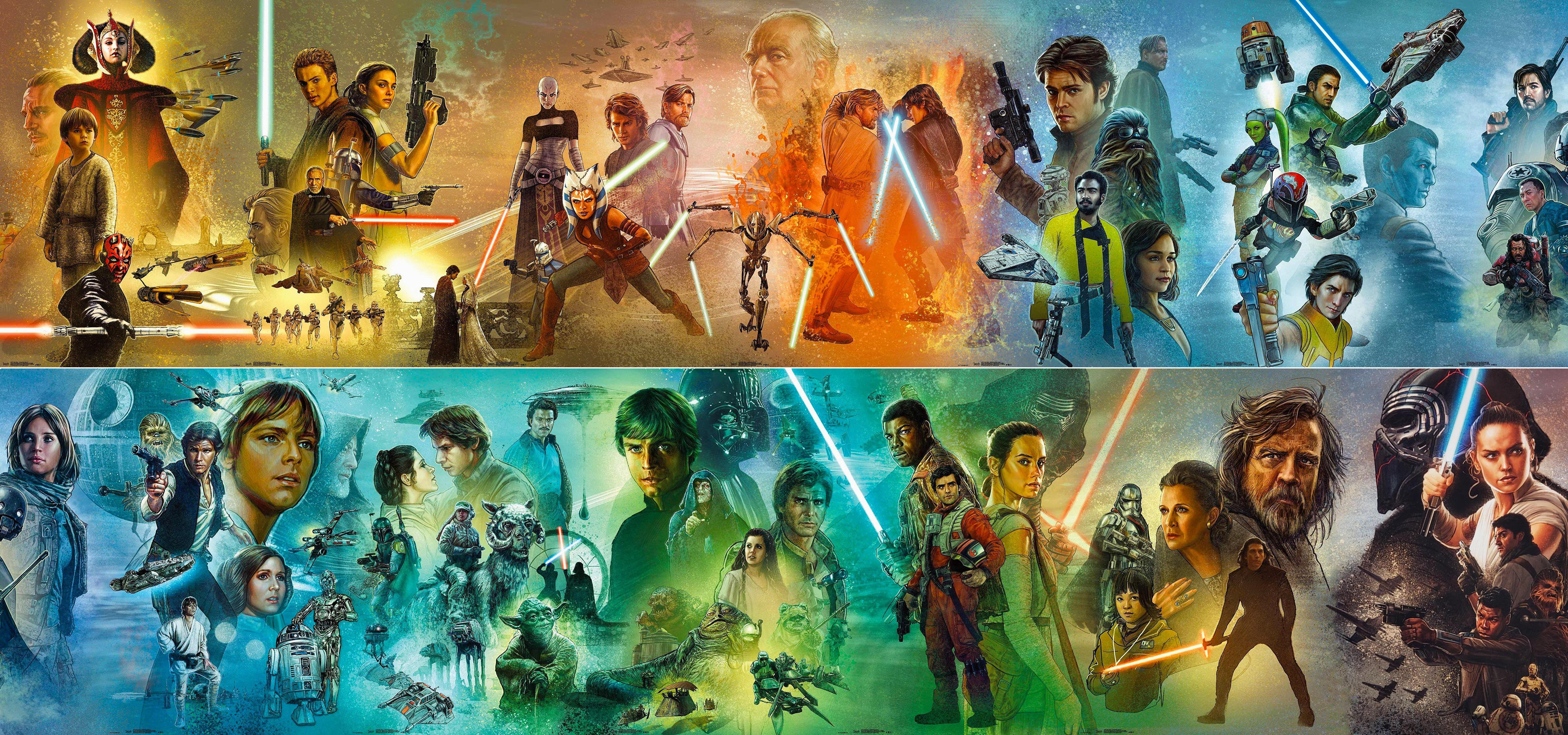 Star Wars Collage Wallpapers - Top Free Star Wars Collage Backgrounds ...