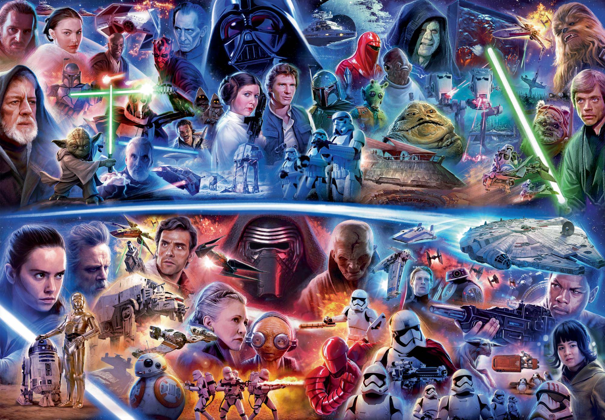 Star Wars Collage Wallpapers - Top Free Star Wars Collage Backgrounds ...