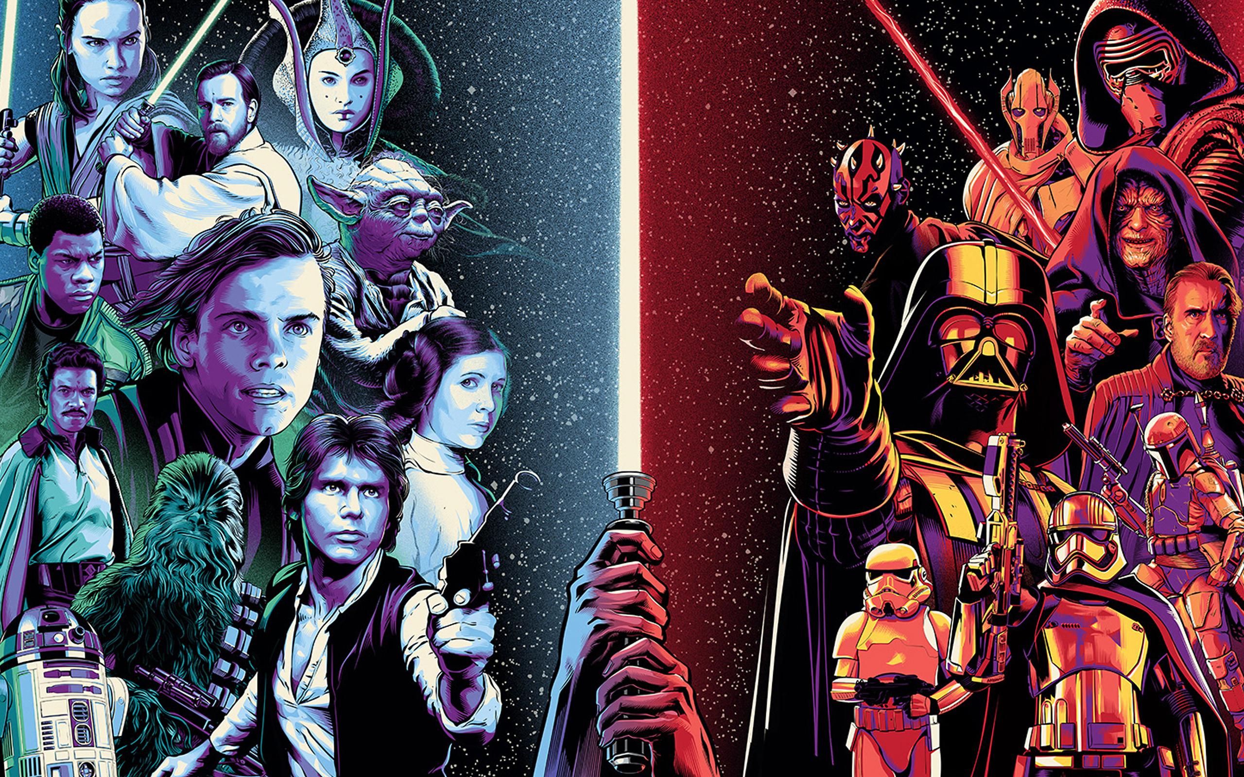 Star Wars Collage Wallpapers - Top Free Star Wars Collage Backgrounds ...