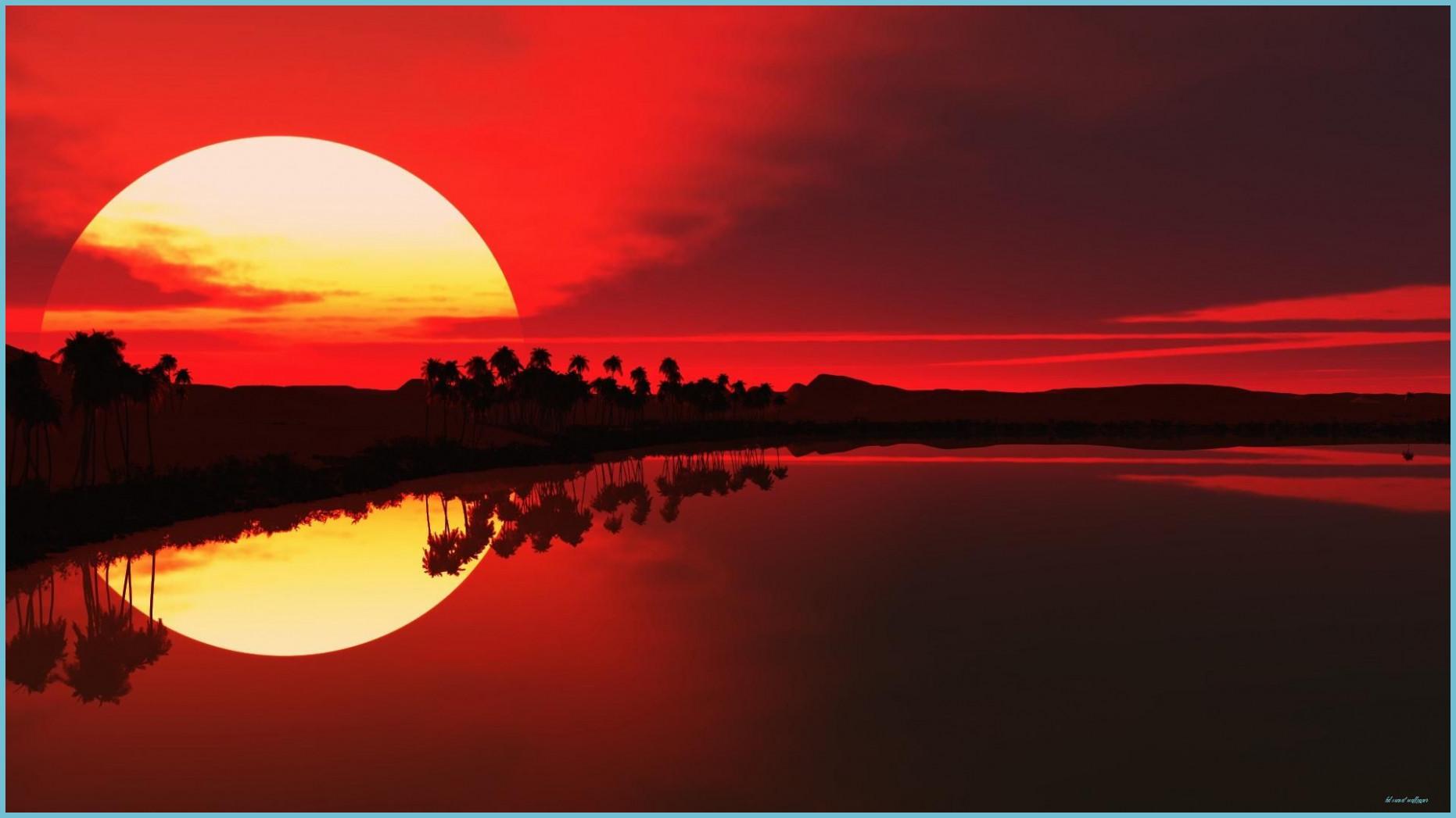 Beautiful Red Sunset Wallpapers - Top Free Beautiful Red Sunset ...