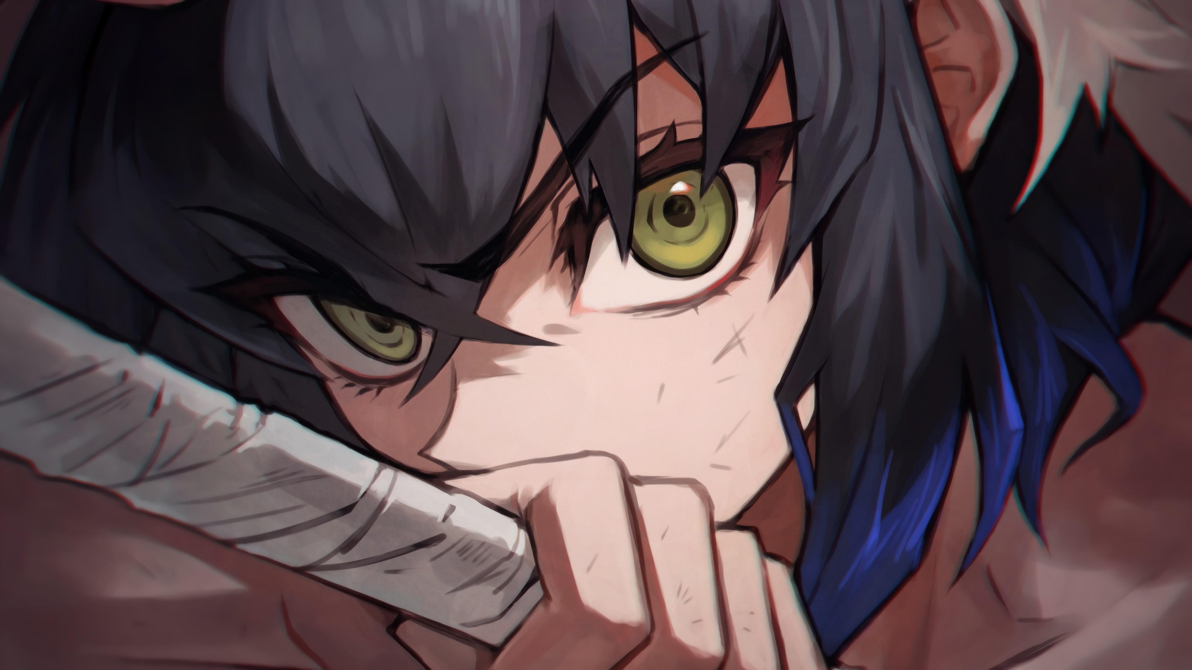 Demon Slayer Inosuke Face Wallpapers - Top Free Demon Slayer Inosuke ...