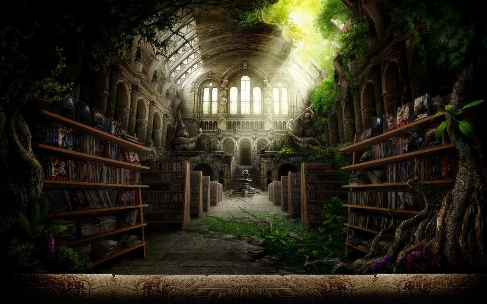 Fantasy Library Wallpapers - Top Free Fantasy Library Backgrounds ...