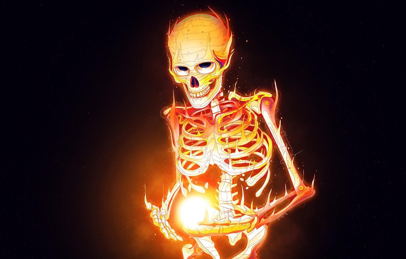Fire Skeleton Wallpapers - Top Free Fire Skeleton Backgrounds - WallpaperAccess