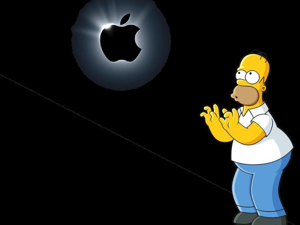 Simpsons Apple Wallpapers - Top Free Simpsons Apple Backgrounds ...