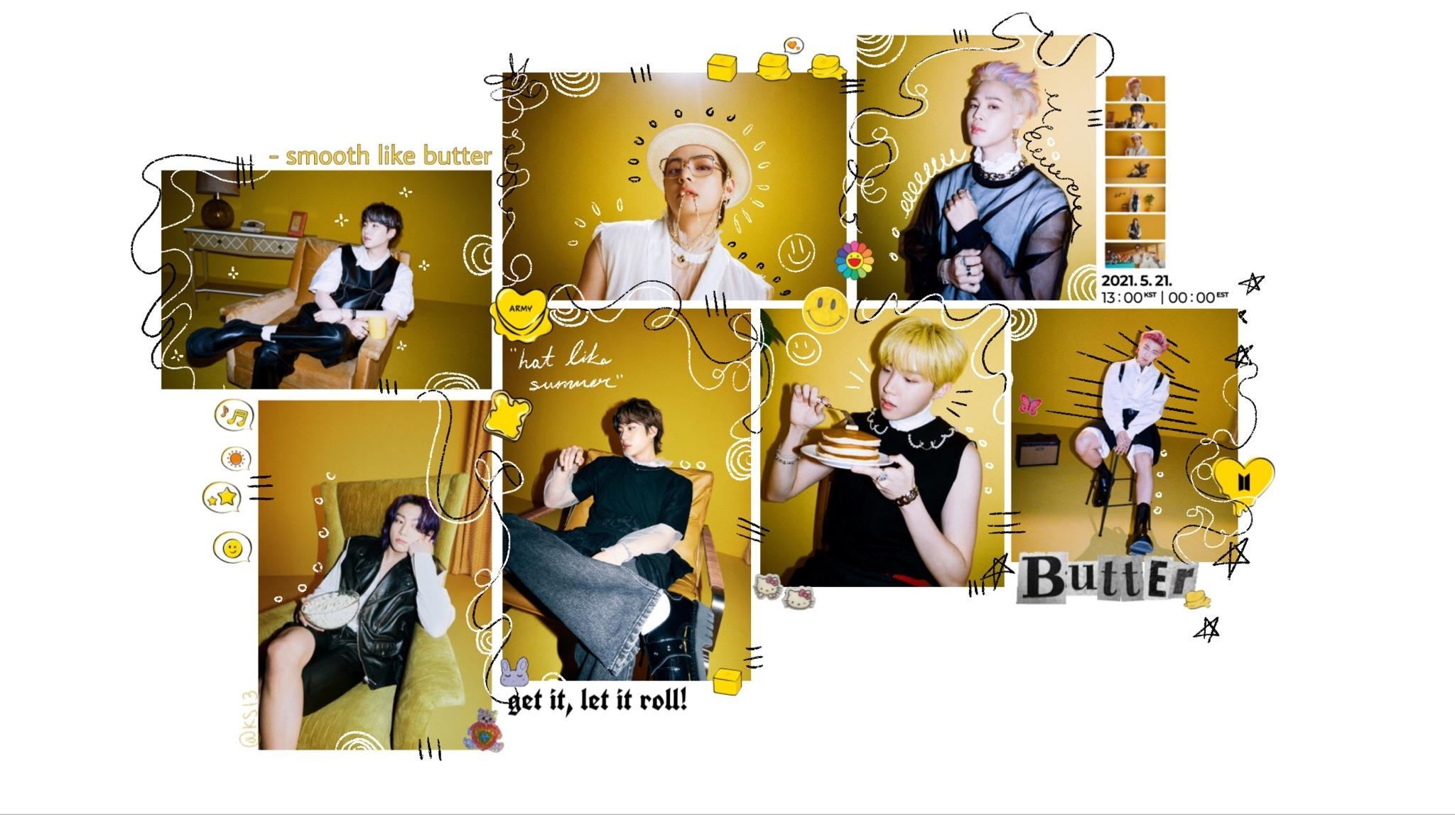 BTS Yellow Aesthetic Computer Wallpapers - Top Free BTS Yellow ...