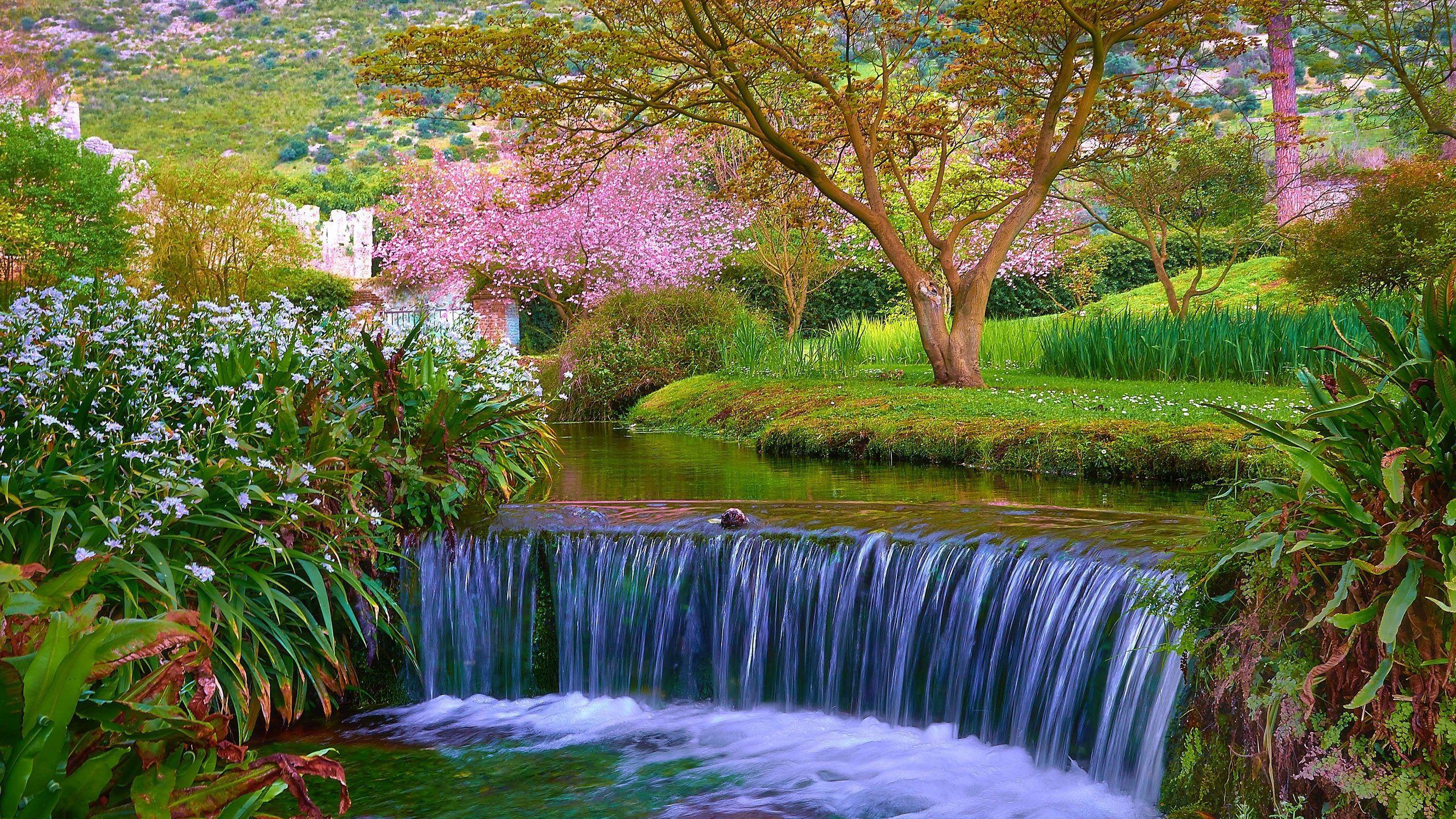Flower Waterfall Wallpapers - Top Free Flower Waterfall Backgrounds ...