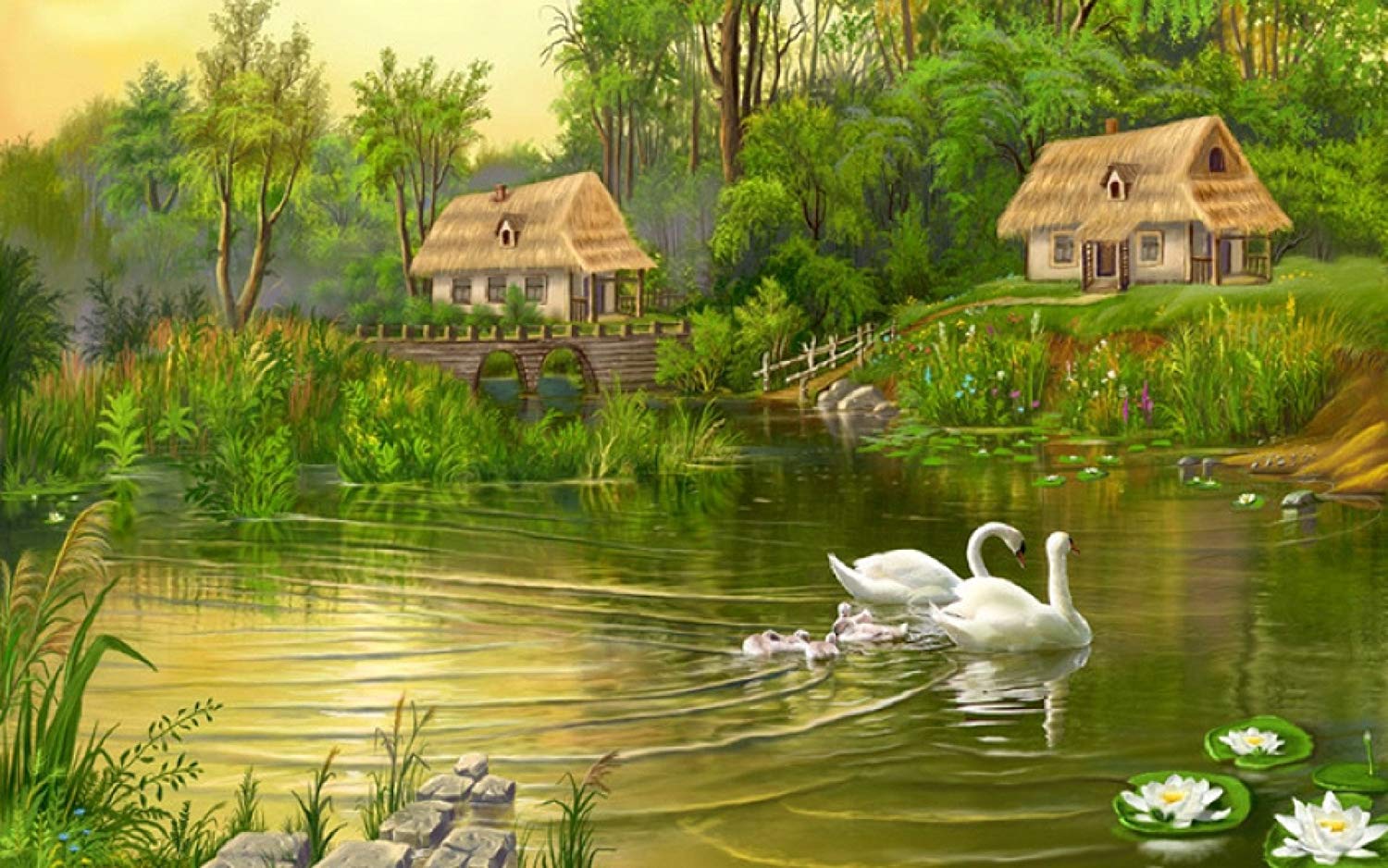 Nature Paintings Wallpapers - Top Free Nature Paintings Backgrounds ...