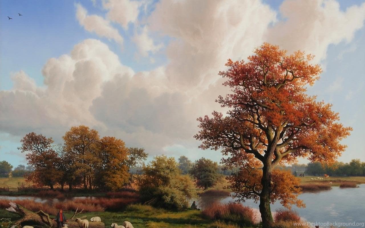 Nature Paintings Wallpapers - Top Free Nature Paintings Backgrounds ...