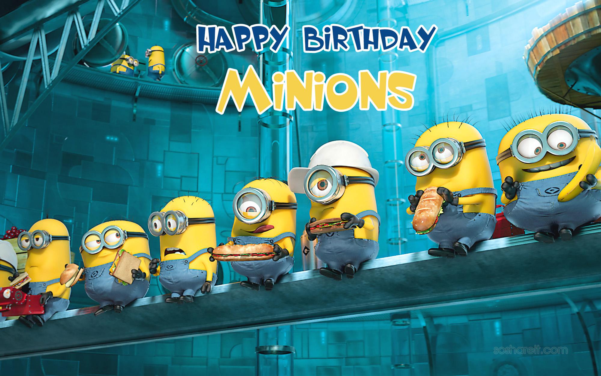 Minion Birthday Wallpapers - Top Free Minion Birthday Backgrounds ...