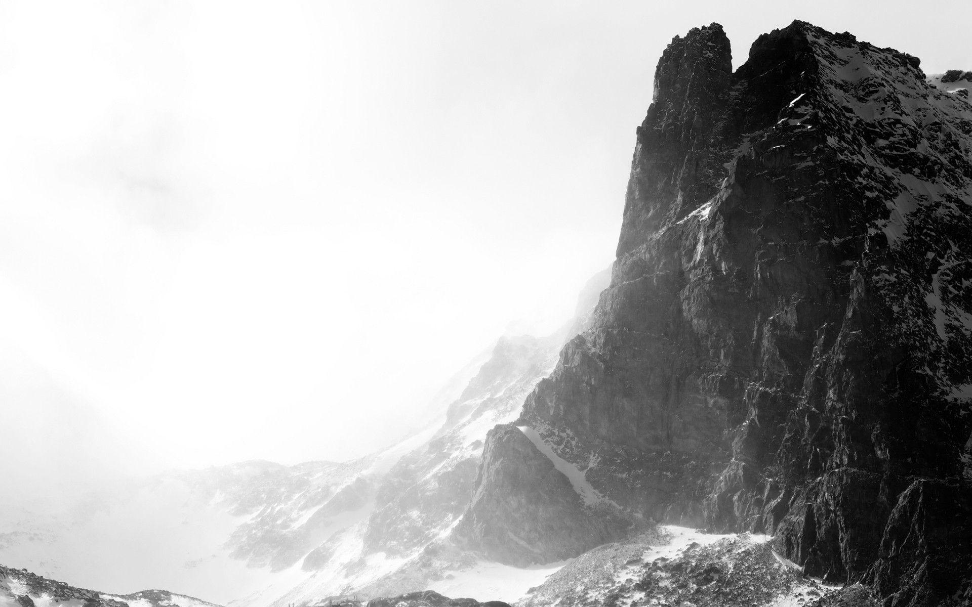 Black White Mountain Wallpapers - Top Free Black White Mountain ...