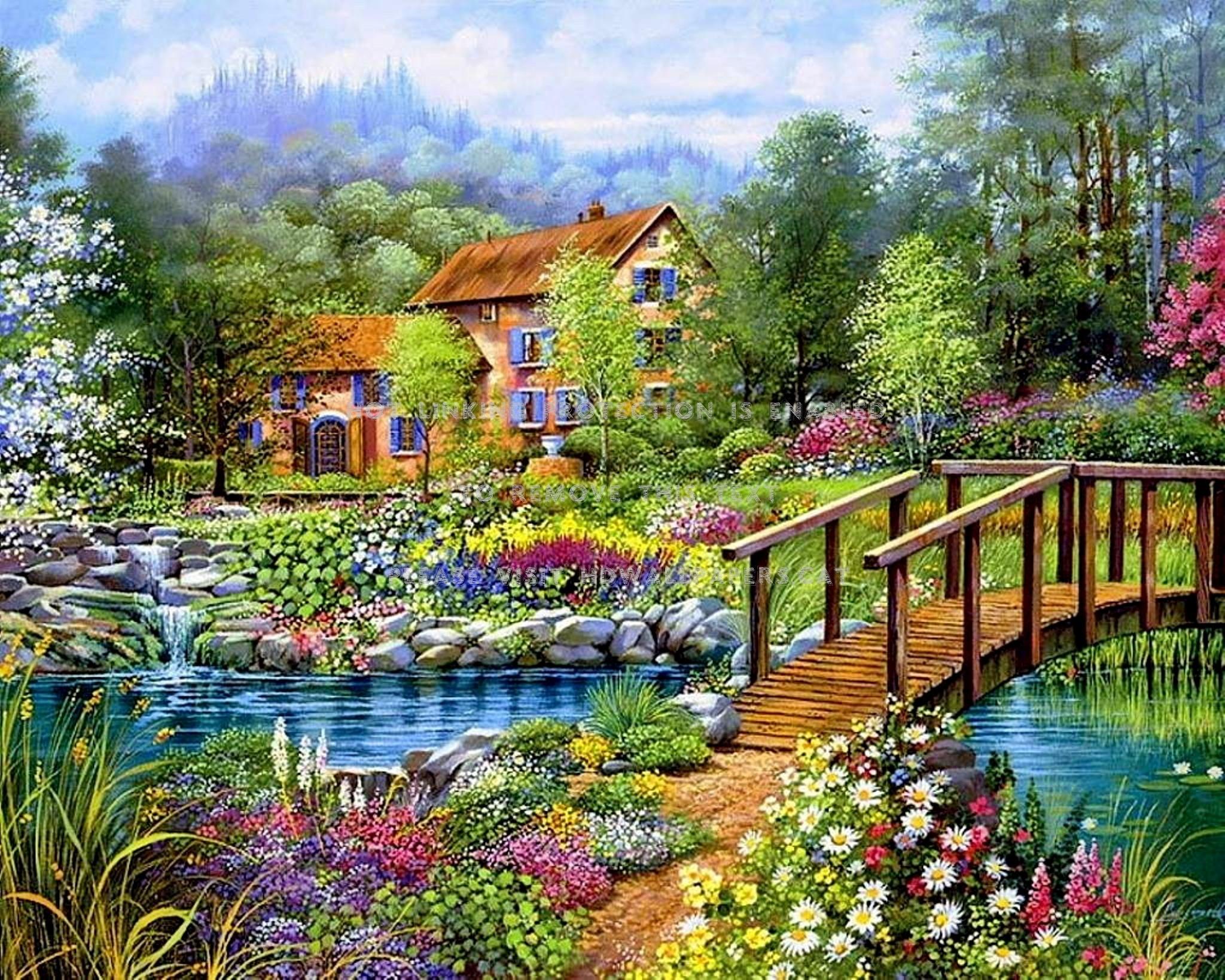 Beautiful Cottage Wallpapers - Top Free Beautiful Cottage Backgrounds ...