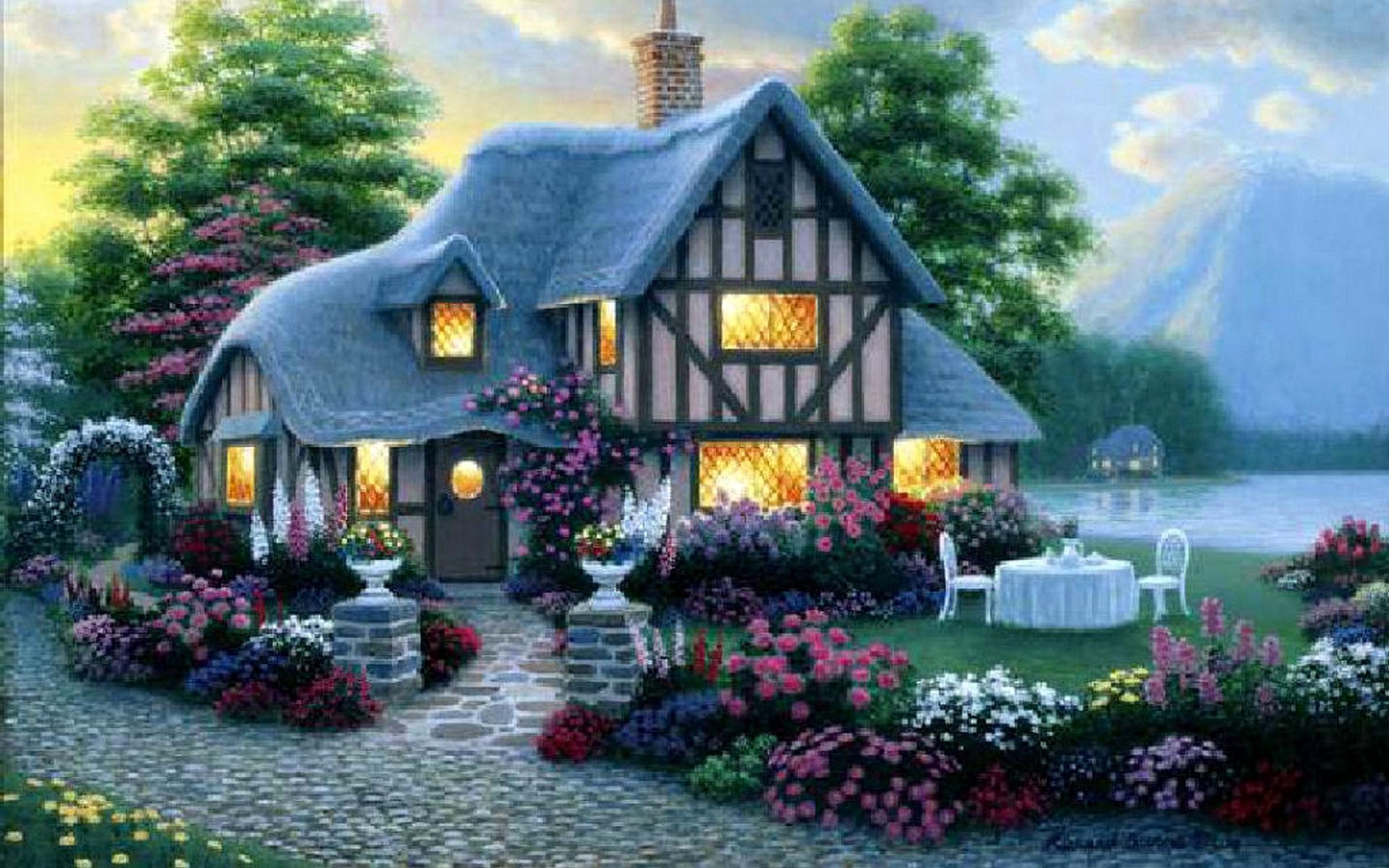 Beautiful Cottage Wallpapers - Top Free Beautiful Cottage Backgrounds ...