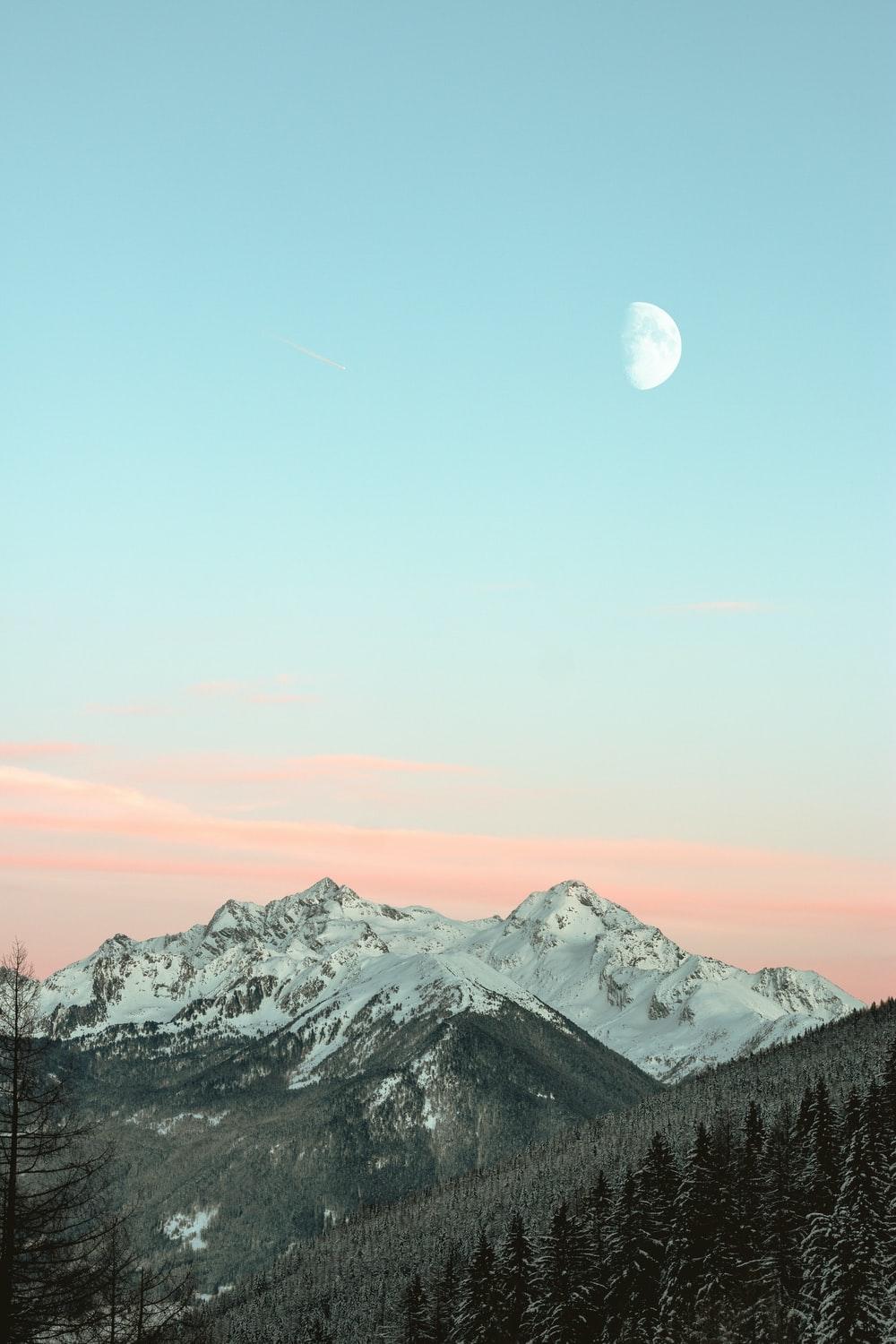 Cool Moon and Mountains Wallpapers - Top Free Cool Moon and Mountains ...