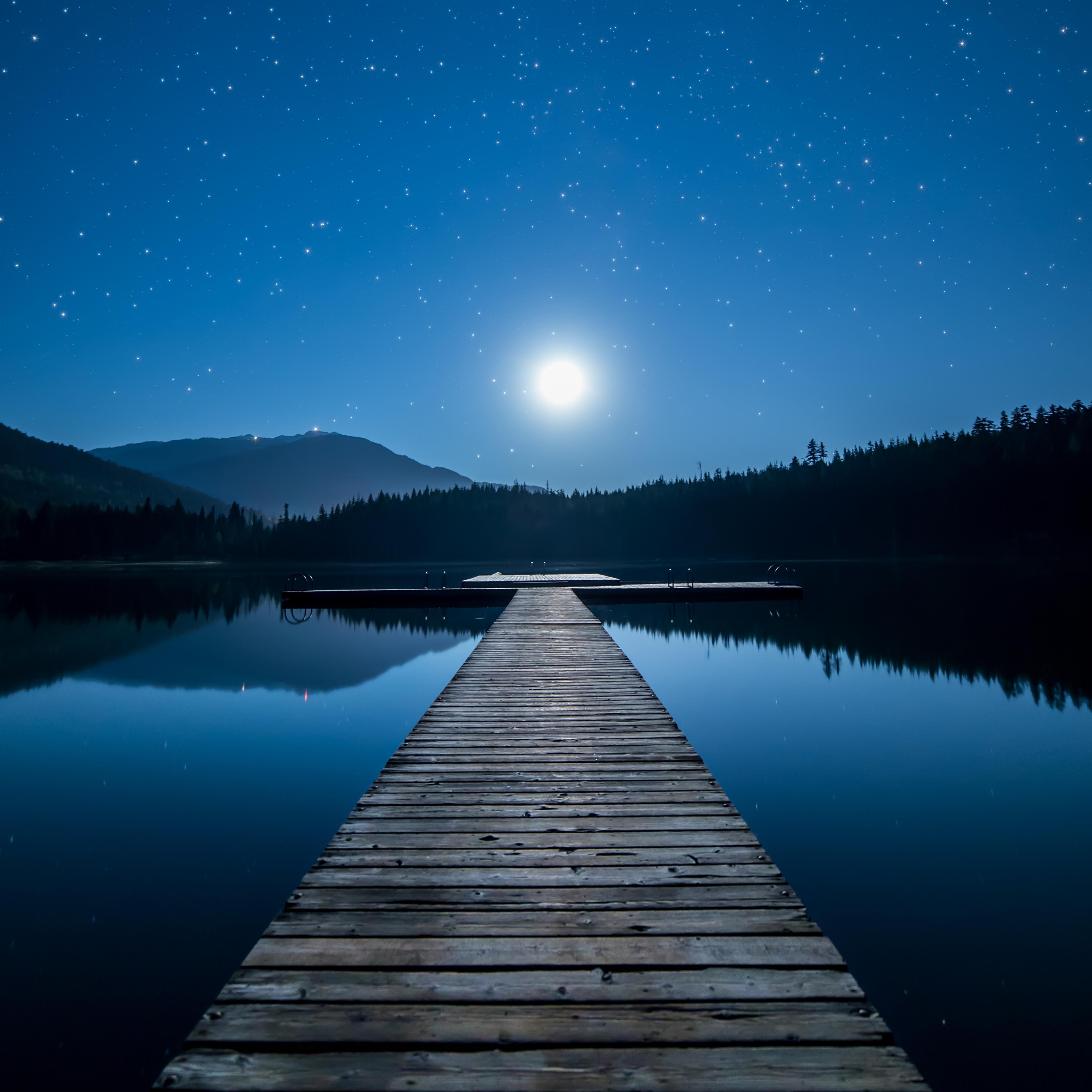 Night Moon Mountain Wallpapers - Top Free Night Moon Mountain ...