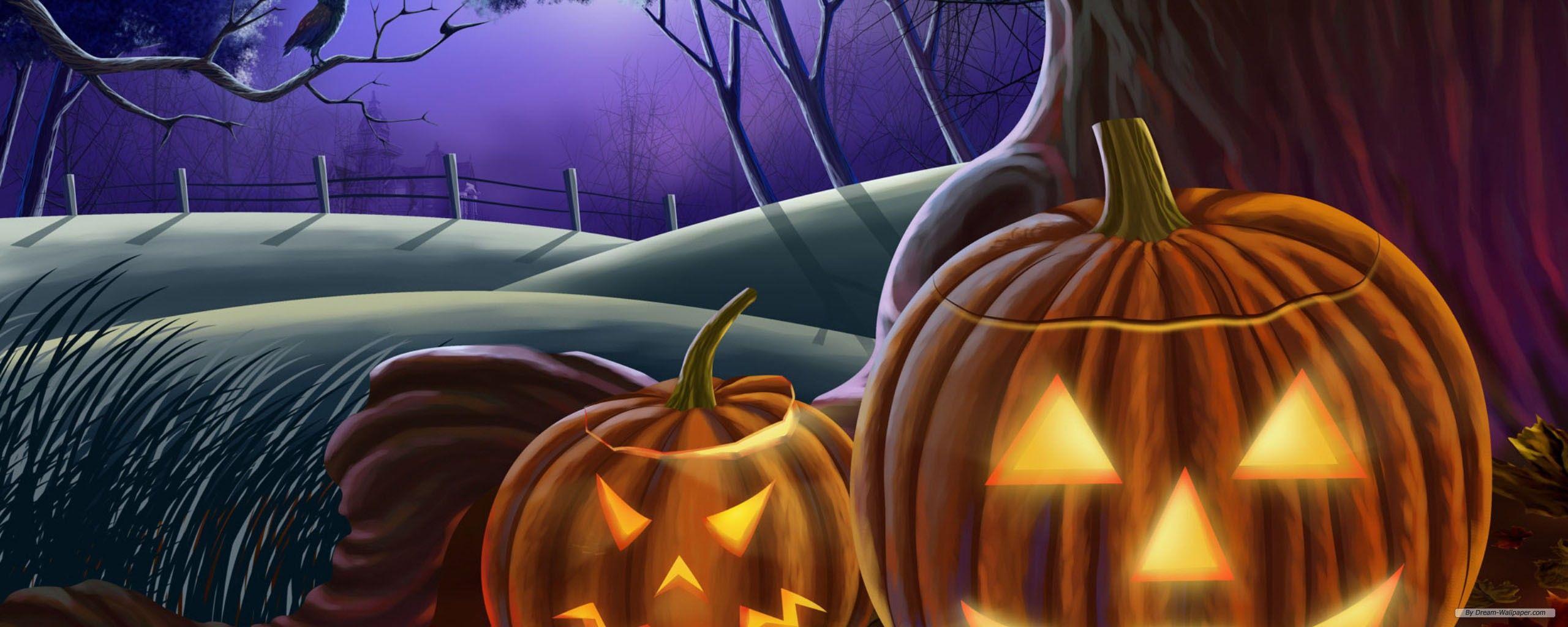 Halloween Dual Monitor Wallpapers - Top Free Halloween Dual Monitor ...