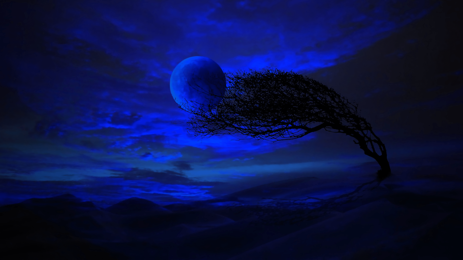 Blue Moonlight Wallpapers - Top Free Blue Moonlight Backgrounds ...