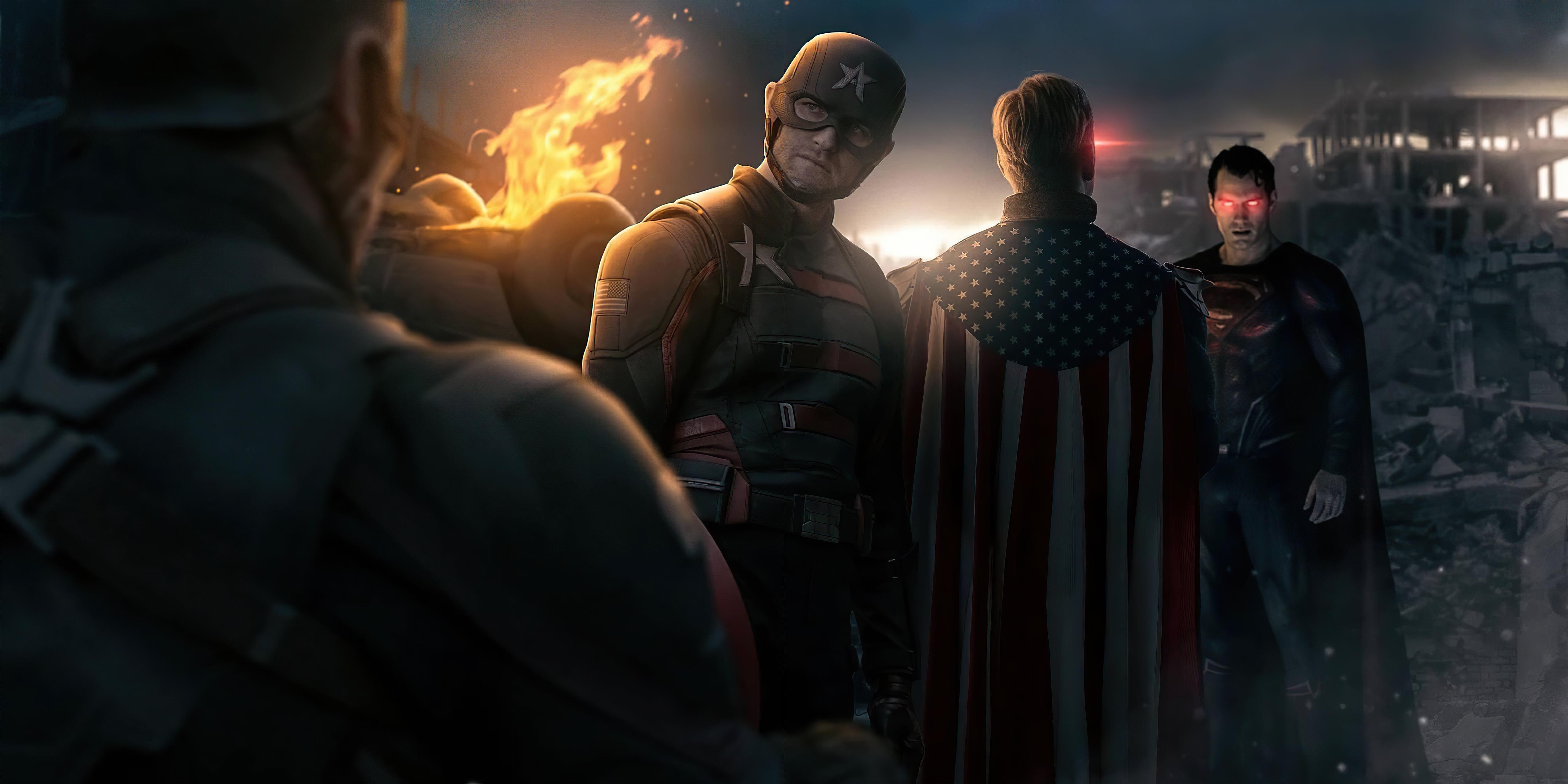 Captain America vs Batman Wallpapers - Top Free Captain America vs ...