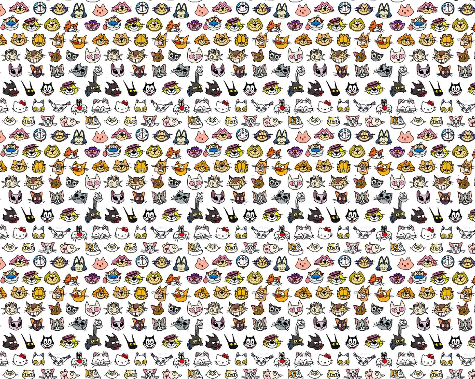Cartoon Cat Pattern Wallpapers - Top Free Cartoon Cat Pattern ...