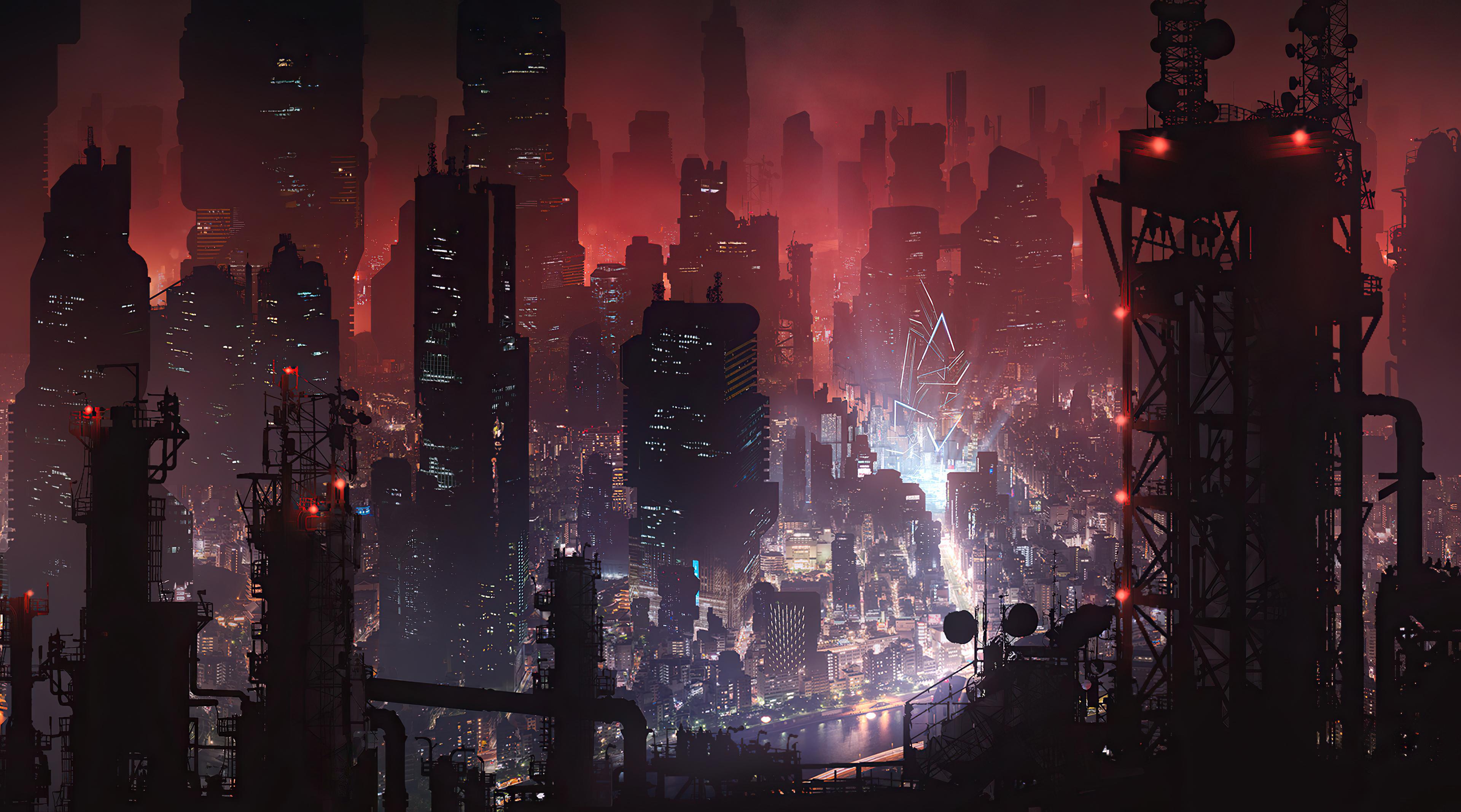 Cyberpunk City 4k Wallpapers - Top Free Cyberpunk City 4k Backgrounds ...