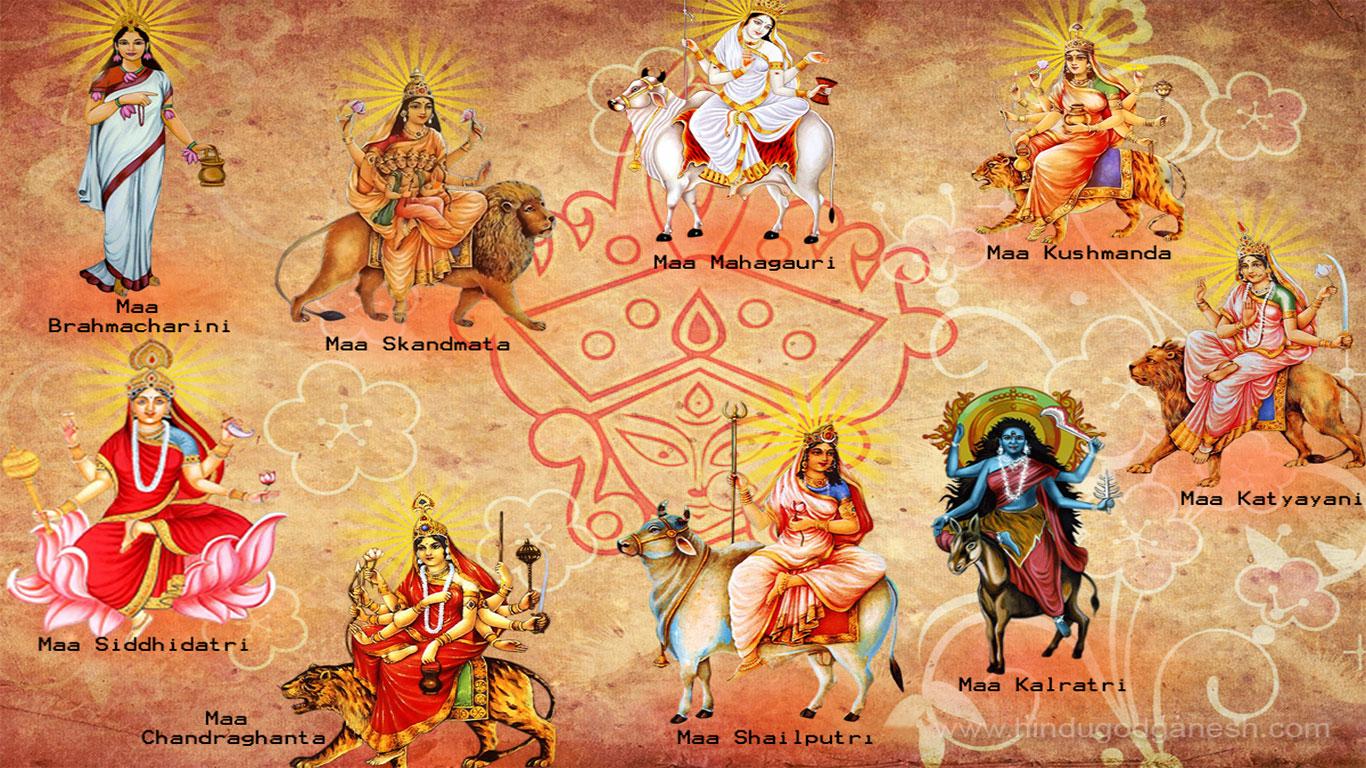 Nav Durga Wallpapers - Top Free Nav Durga Backgrounds - WallpaperAccess
