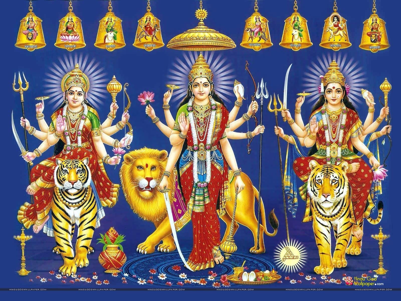 Nav Durga Wallpapers - Top Free Nav Durga Backgrounds - WallpaperAccess