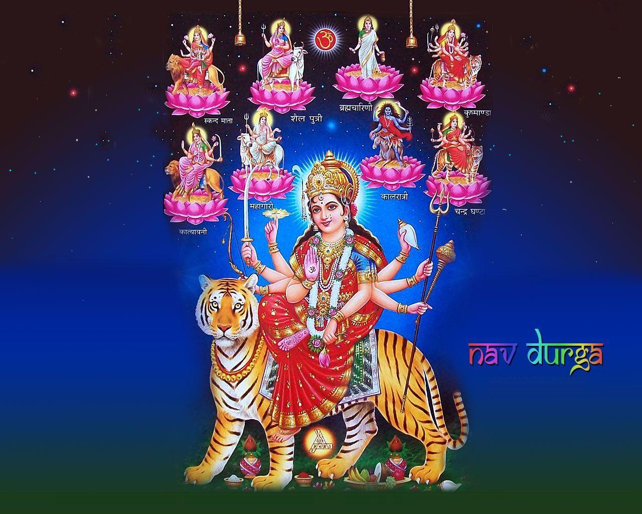 Nav Durga Wallpapers - Top Free Nav Durga Backgrounds - WallpaperAccess
